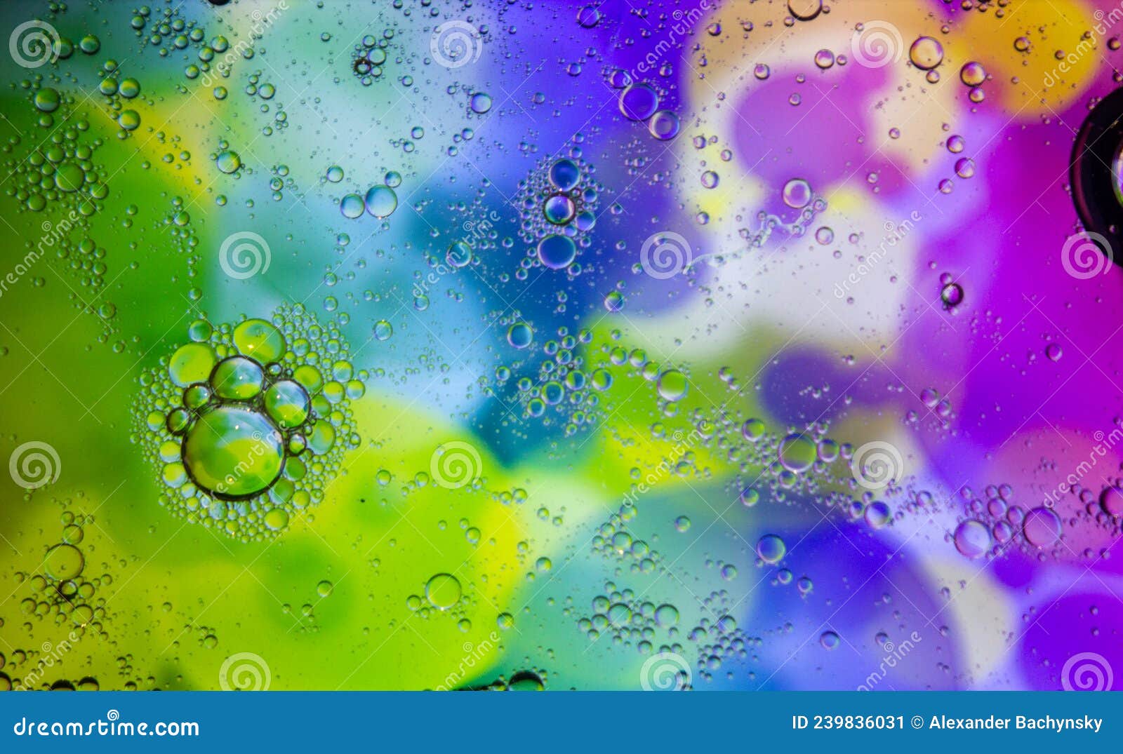 Abstract Colorful Background. Blurred Colored Drawing. Bubbles on a ...