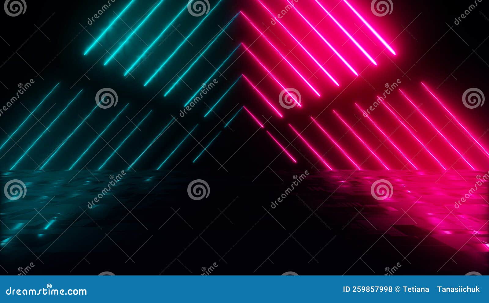 Abstract Colorful Background with Bright Neon Rays and Glowing Lines ...