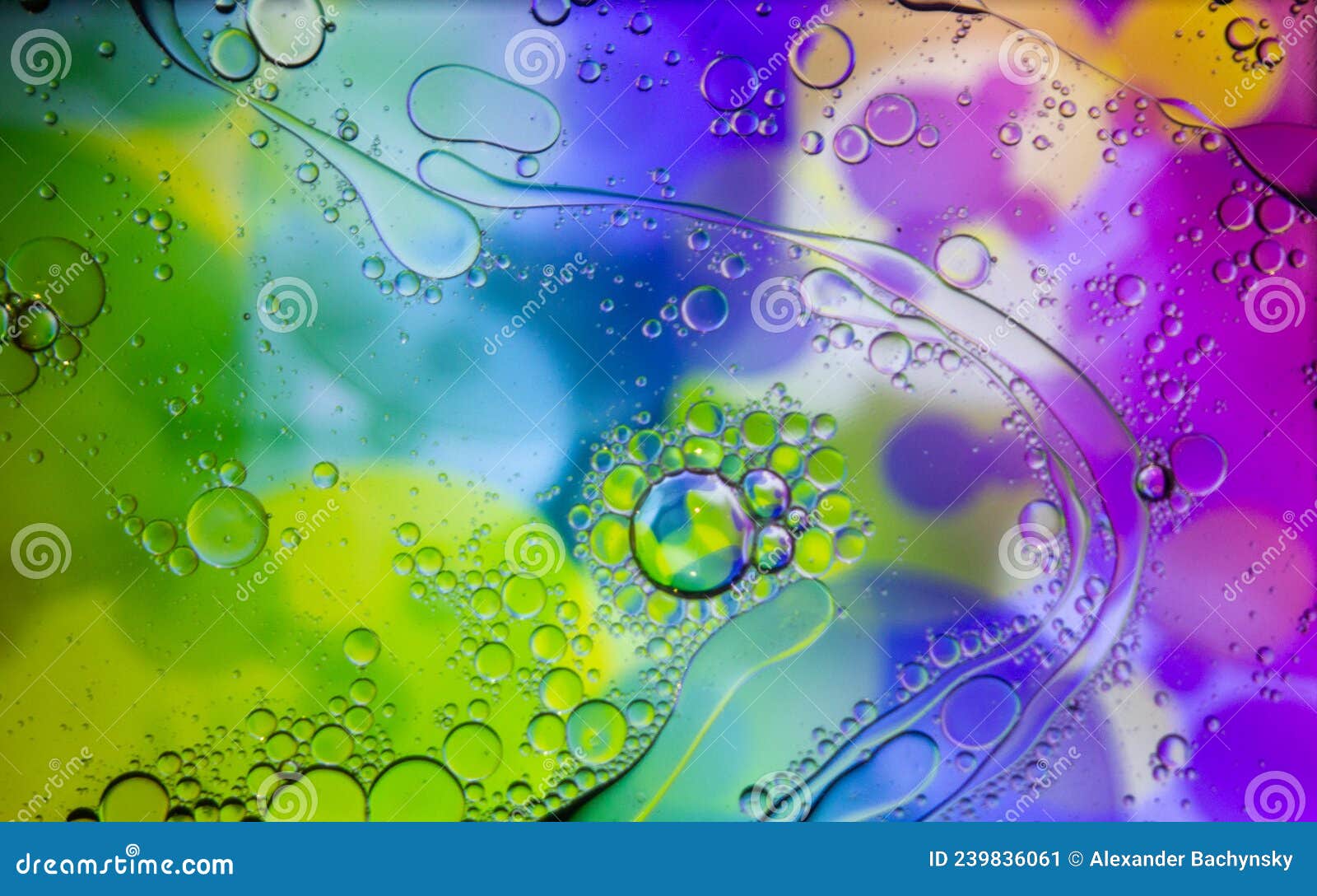 Abstract Colorful Background. Blurred Colored Drawing. Bubbles on a ...