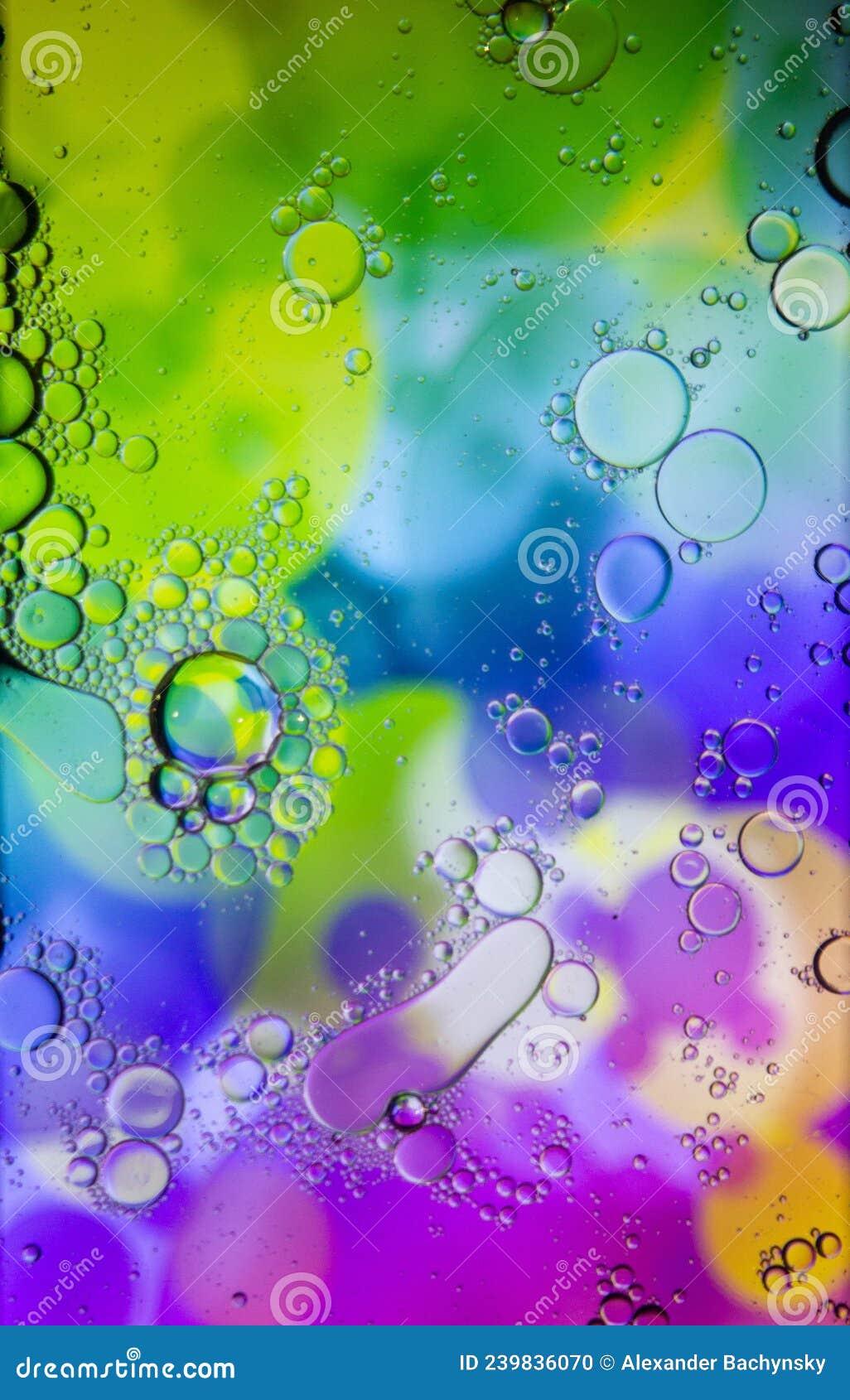 Abstract Colorful Background. Blurred Colored Drawing. Bubbles on a ...