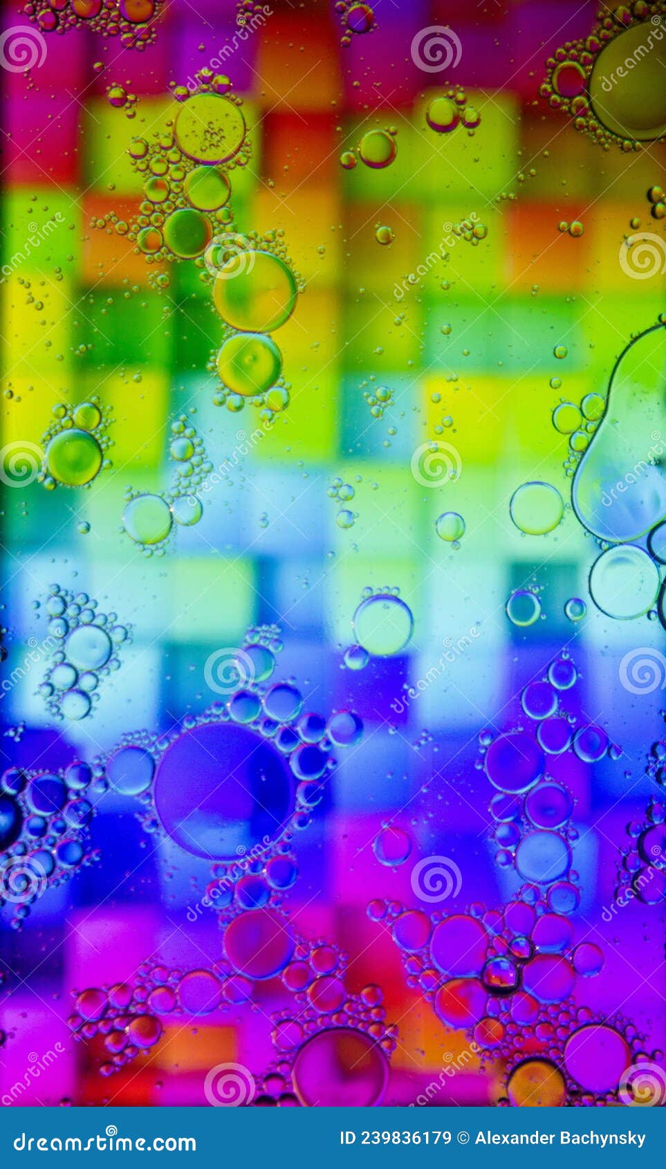 Abstract Colorful Background. Blurred Colored Drawing. Bubbles on a ...