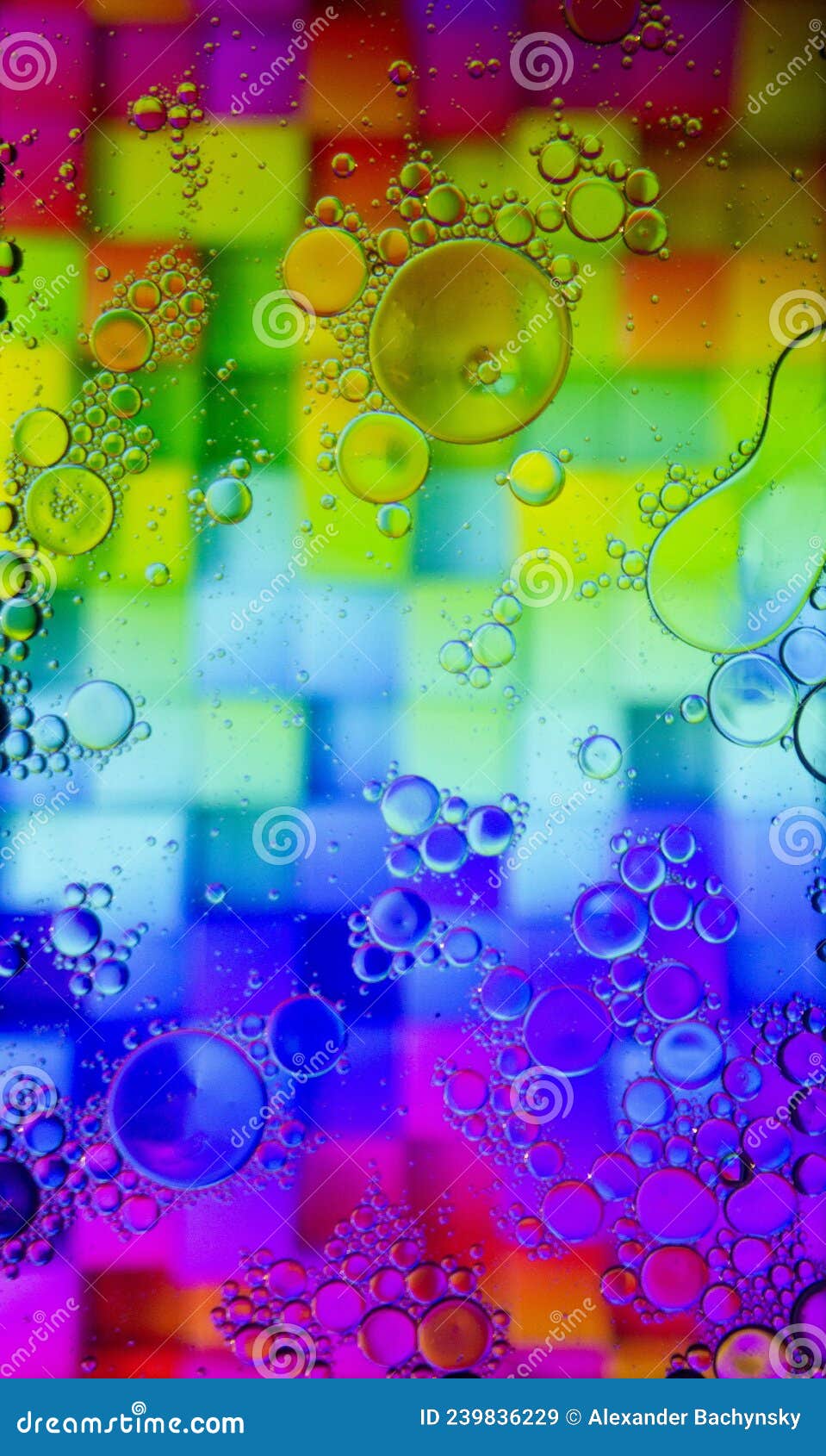 Abstract Colorful Background. Blurred Colored Drawing. Bubbles on a ...