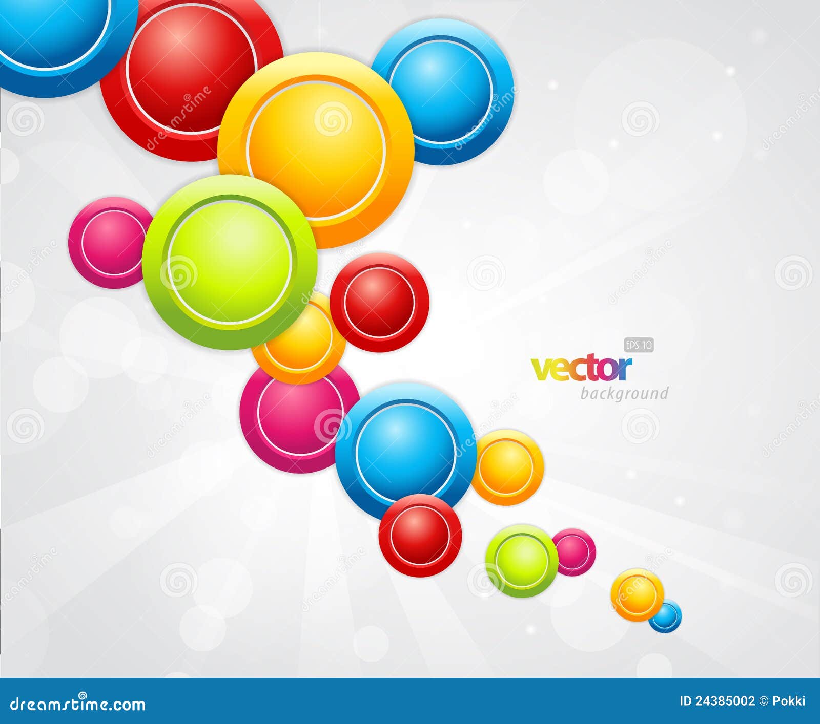 Abstract Colorful Background with Circles. Stock Vector - Illustration ...