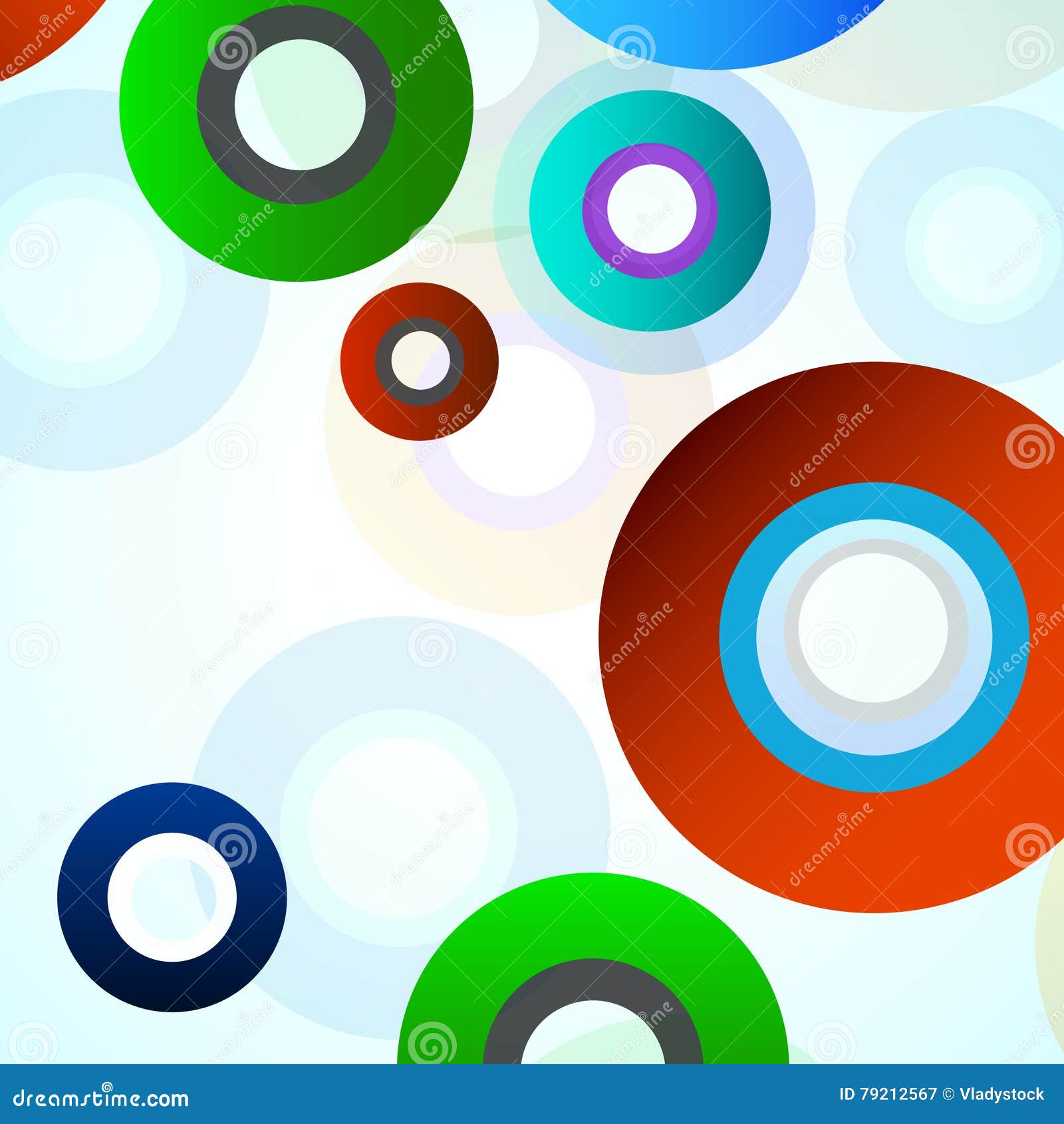 Abstract Colorful Background with Circles Stock Vector - Illustration ...