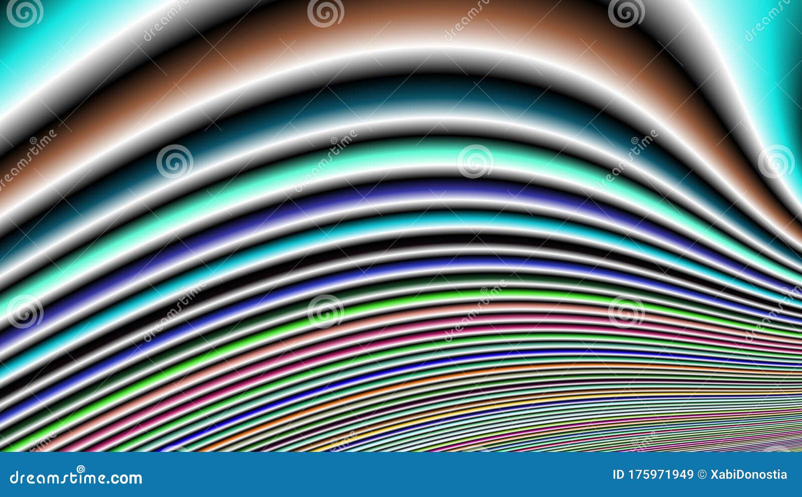 Abstract Colorful Background with Curved Lines at Different Scales ...