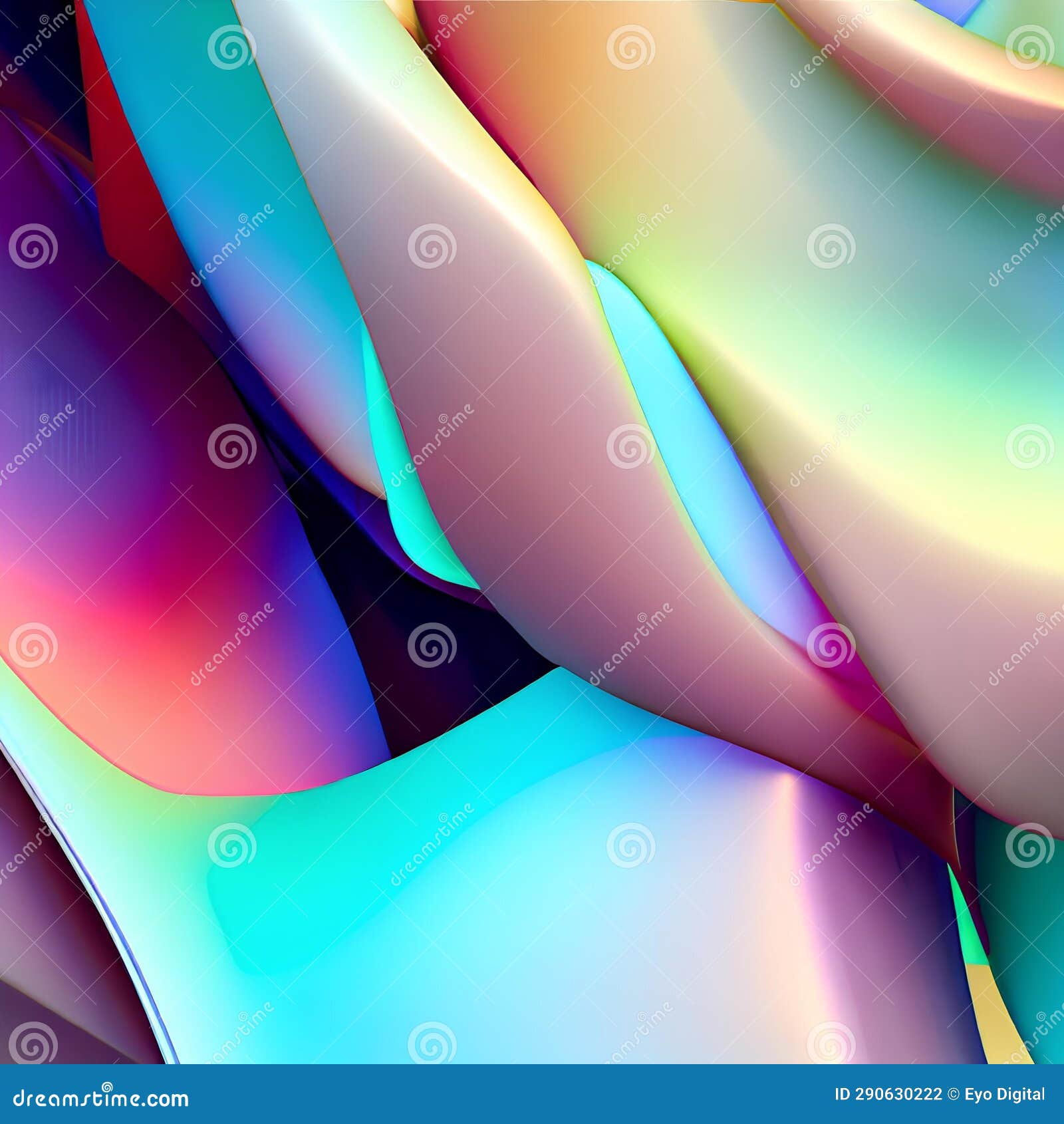 Abstract Colorful Background 3d Shapes and Textures Stock Illustration ...