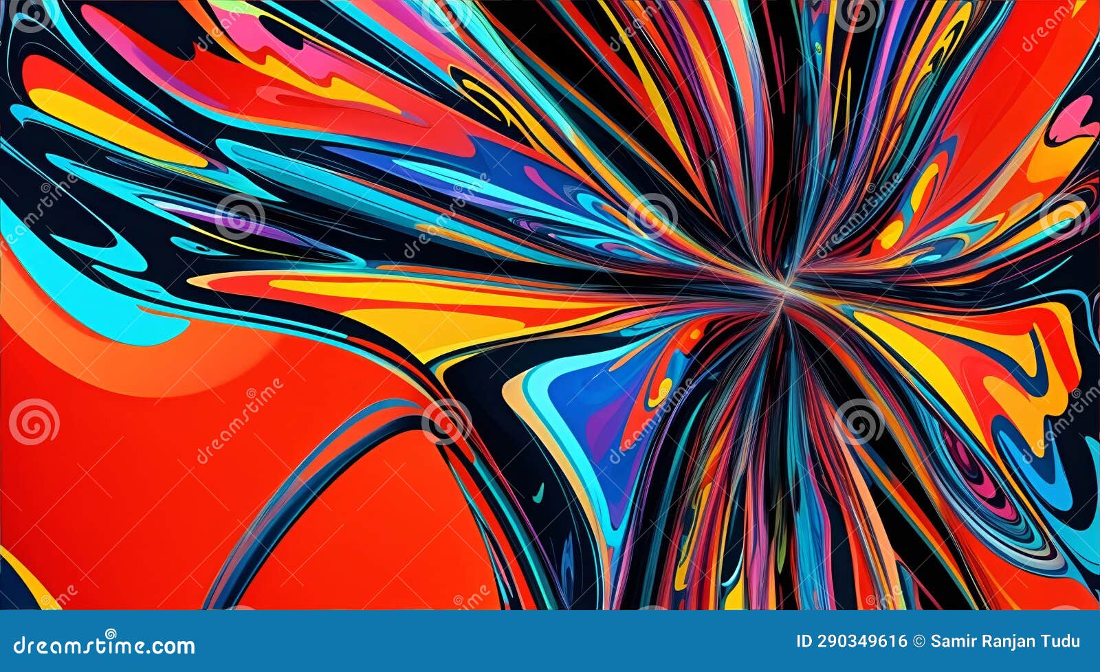 Abstract Colorful Background. Digital Future Technology Concept. Highly ...