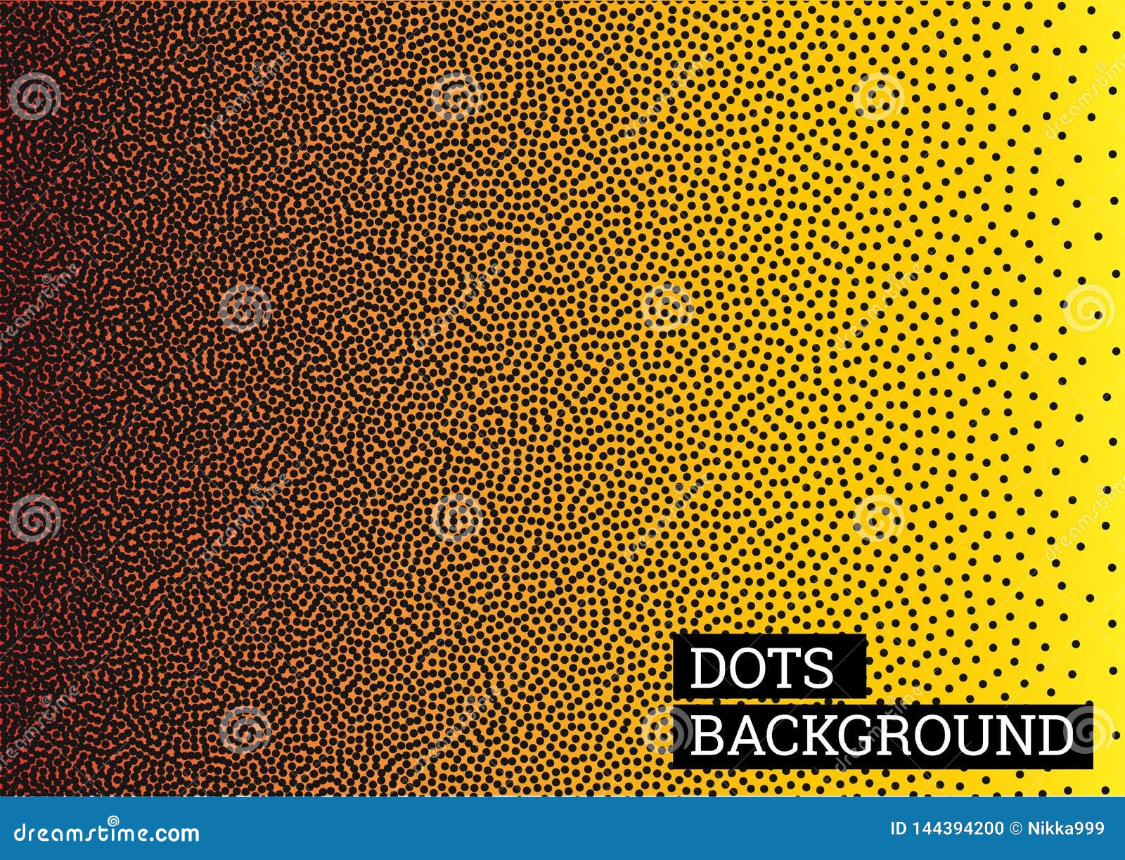 Abstract Colorful Background from Dots. Yellow Vector Abstract ...