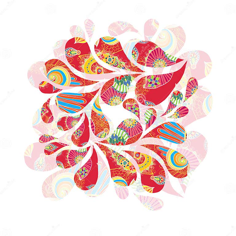 Abstract Colorful Background with Drops Stock Vector - Illustration of ...