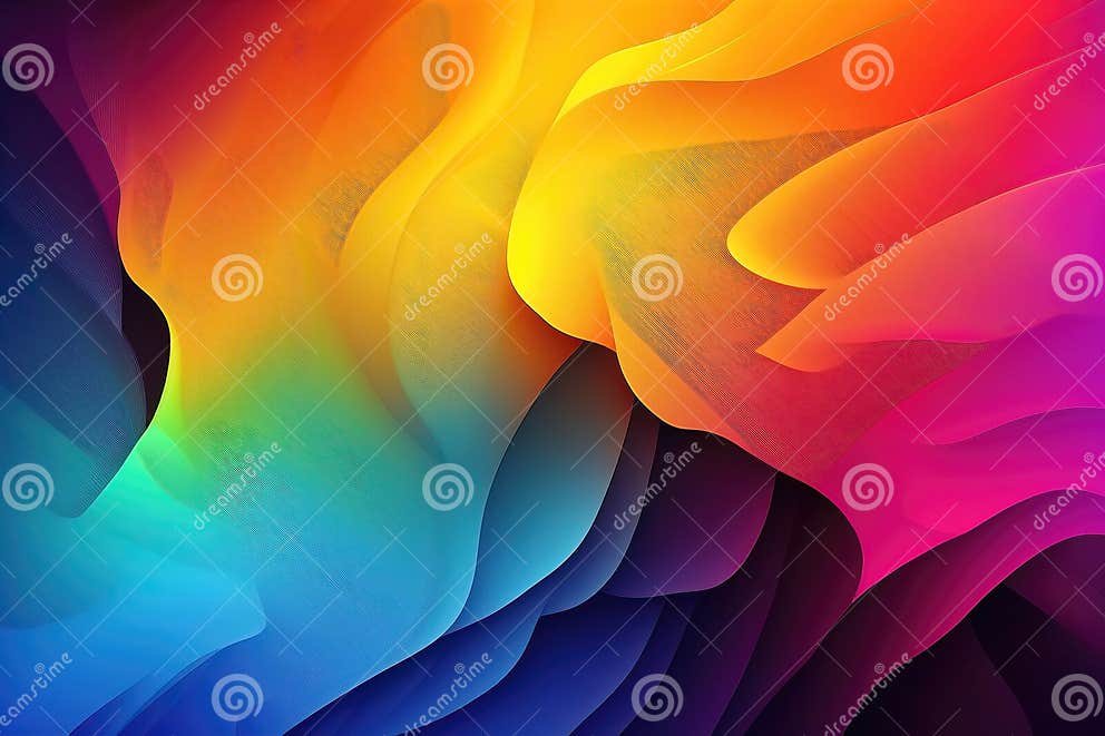 Abstract Colorful Background Generative Ai Stock Illustration