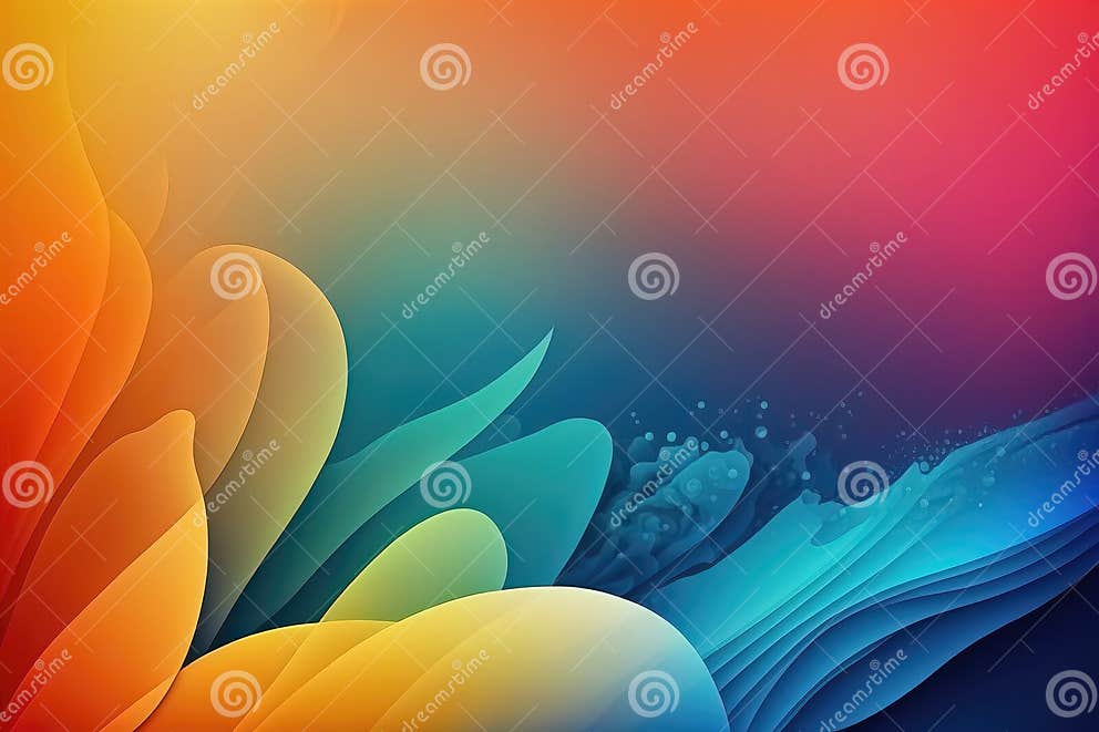 Abstract Colorful Background Generative Ai Stock Illustration