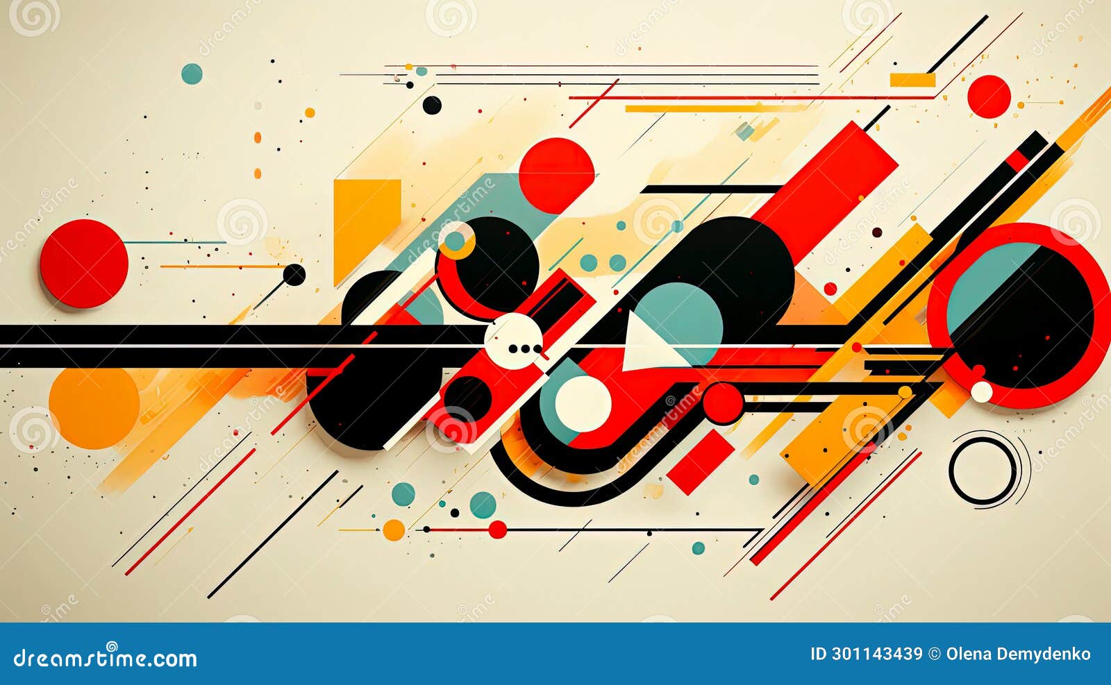 Abstract Colorful Background with Geometric Elements. Stock Image ...