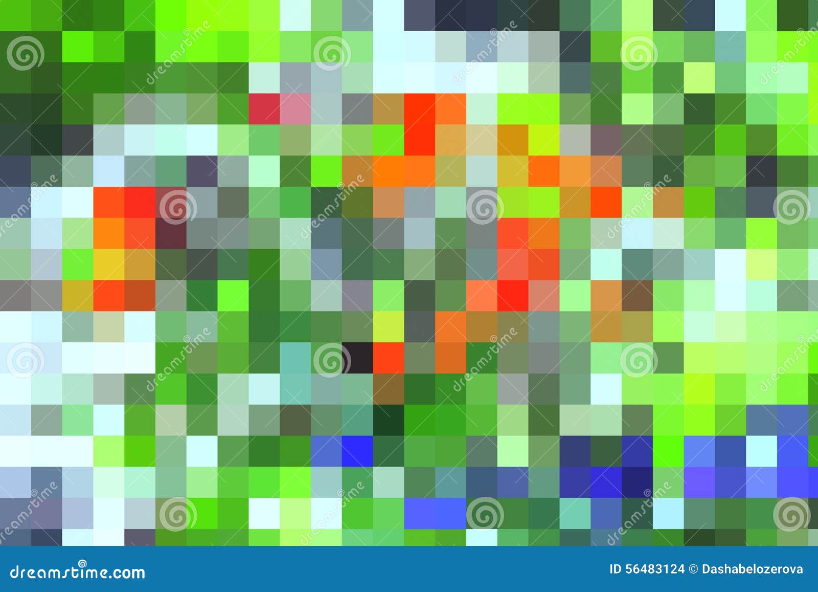 Abstract Colorful Background of Little Squares Stock Illustration ...