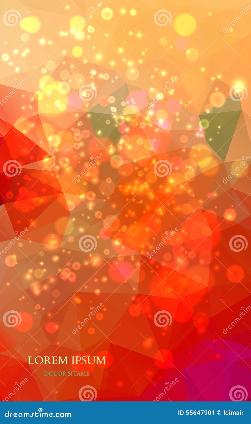 Abstract Colorful Background with Magic Particles Stock Vector ...