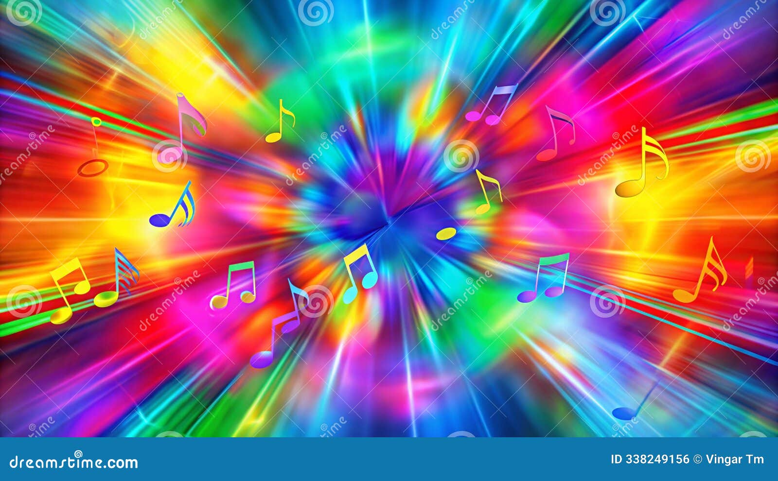 Colorful Music Notes Stock Photography | CartoonDealer.com #119386388