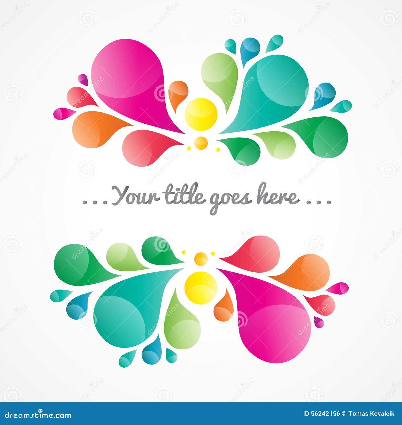 Abstract Colorful Background with Place for Your Text Stock Vector ...