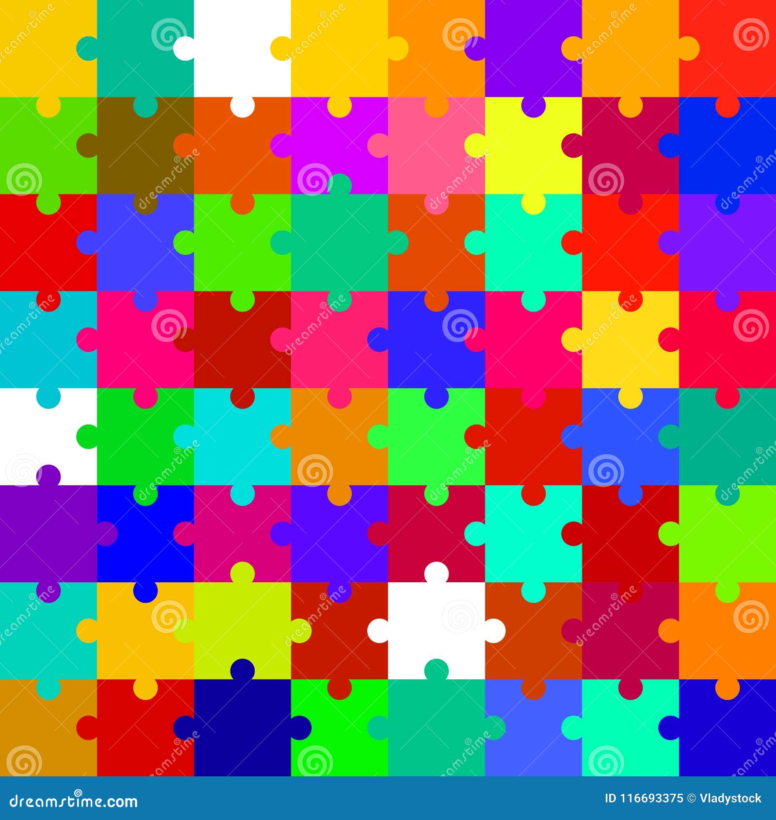 Abstract Colorful Background from Puzzle Stock Vector - Illustration of ...