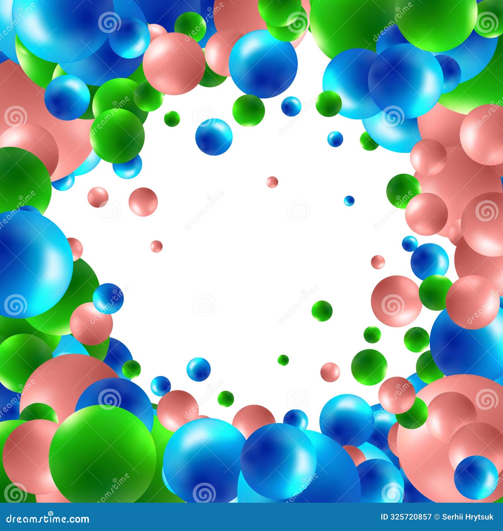 Abstract Colorful Background with Sphere. Photo Frame. Eps 10 Stock ...