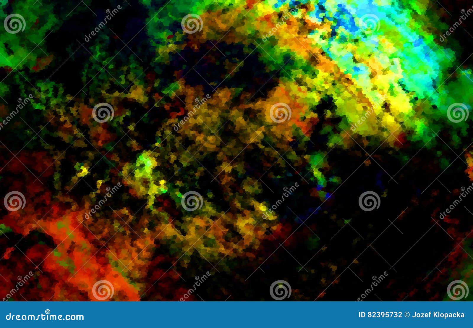 Abstract Colorful Background with Spots, Computer Graphic Design. Stock ...