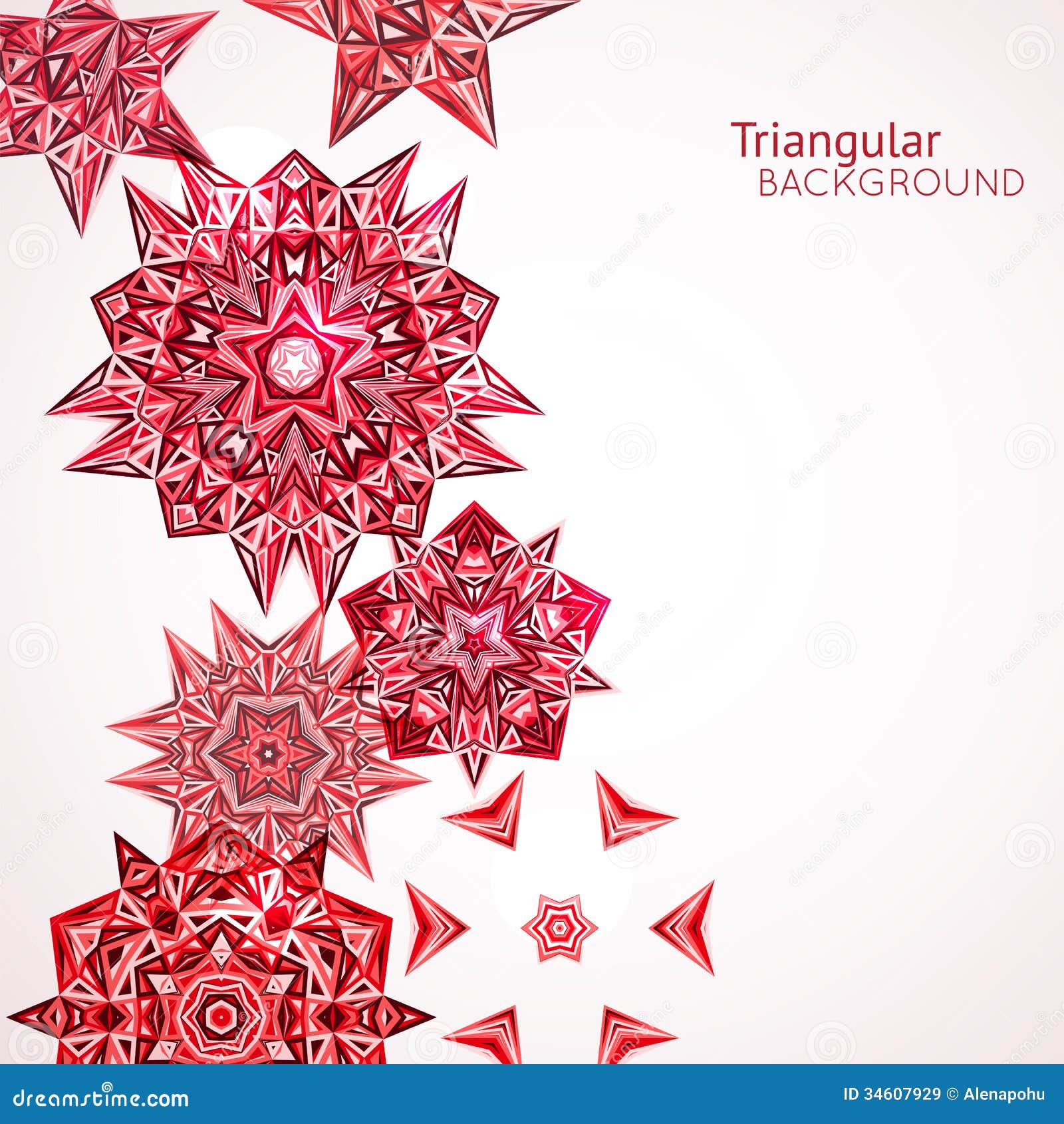 Abstract Colorful Background with Techno Triangles Stock Vector ...