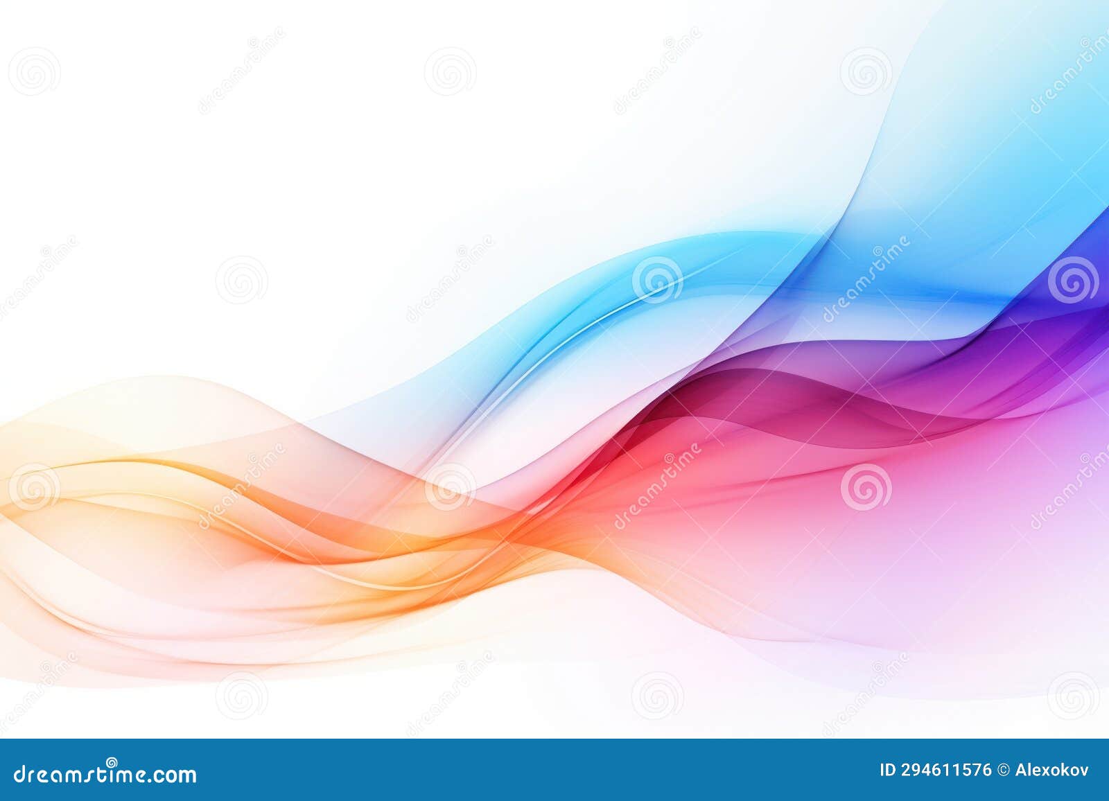 Abstract Colorful Background with Transparent Waves. Illustration Stock ...