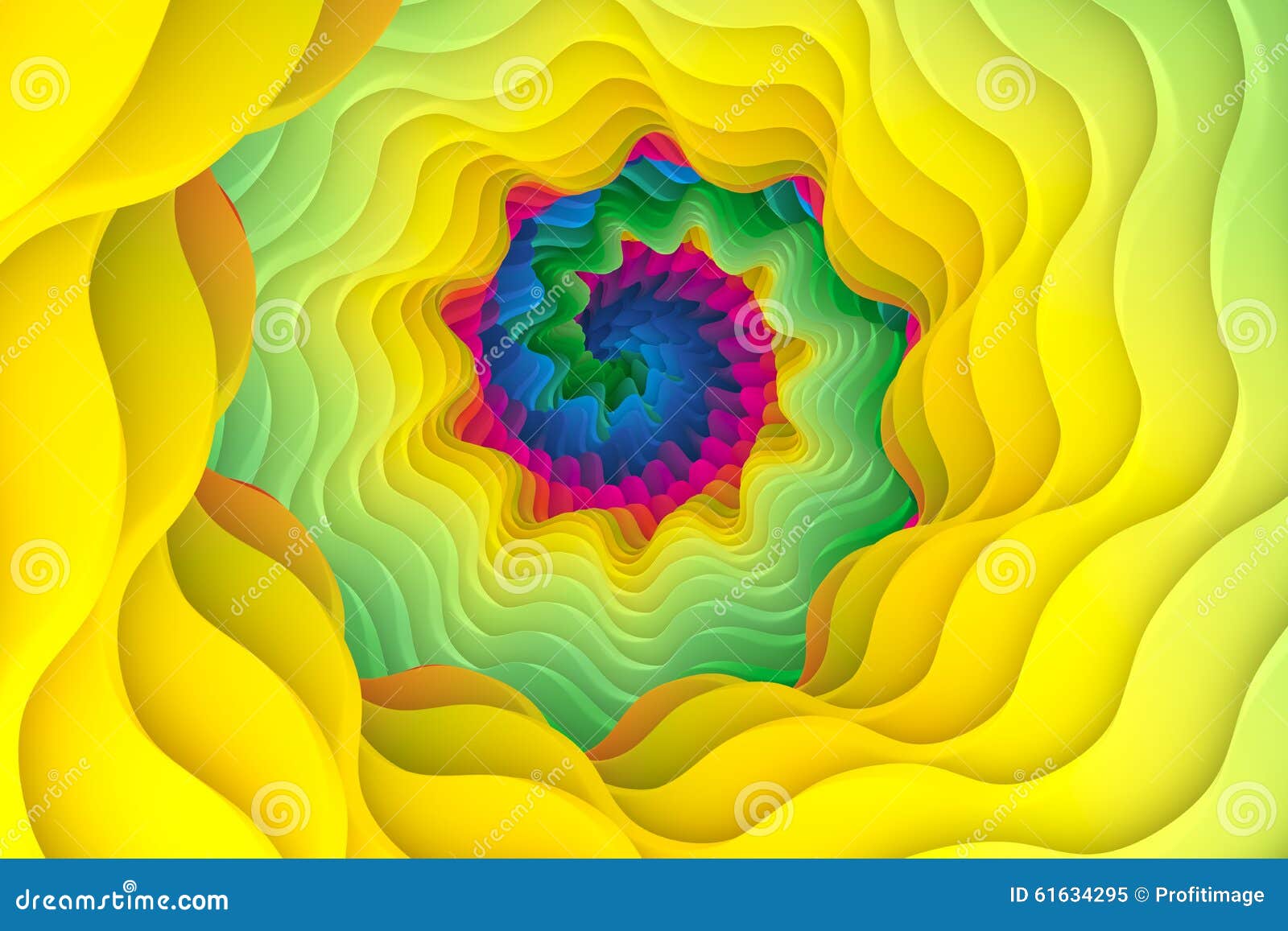 Abstract Colorful Background Tunnel Stock Illustration - Illustration ...