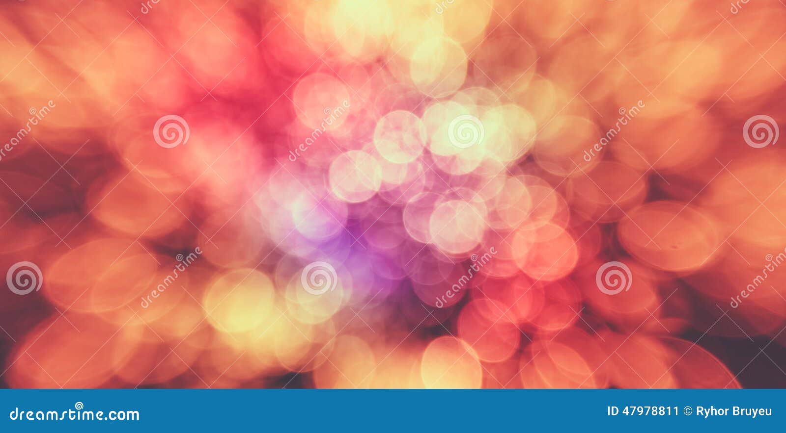 Abstract Colorful Background with Warm Colors. Bokeh Lights Out Stock ...