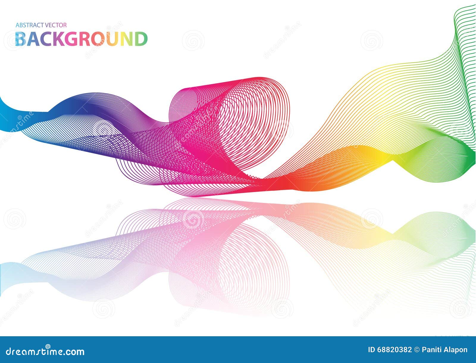 Abstract Colorful Background with Wave Vector Stock Vector ...