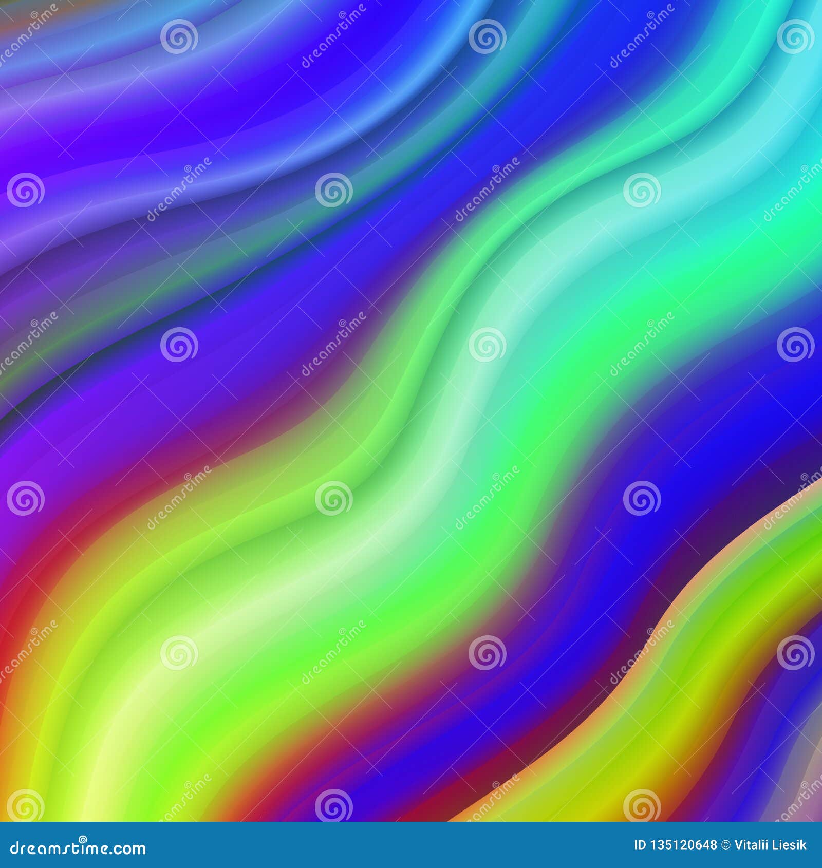 Abstract Colorful Background with Waves. Desgin Template. Vector ...