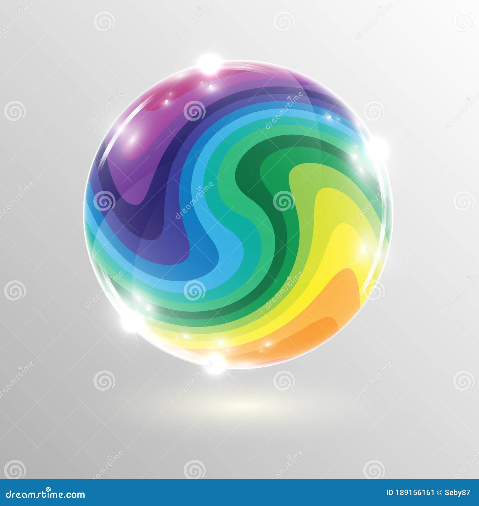 Abstract colorful ball stock vector. Illustration of bubble - 189156161