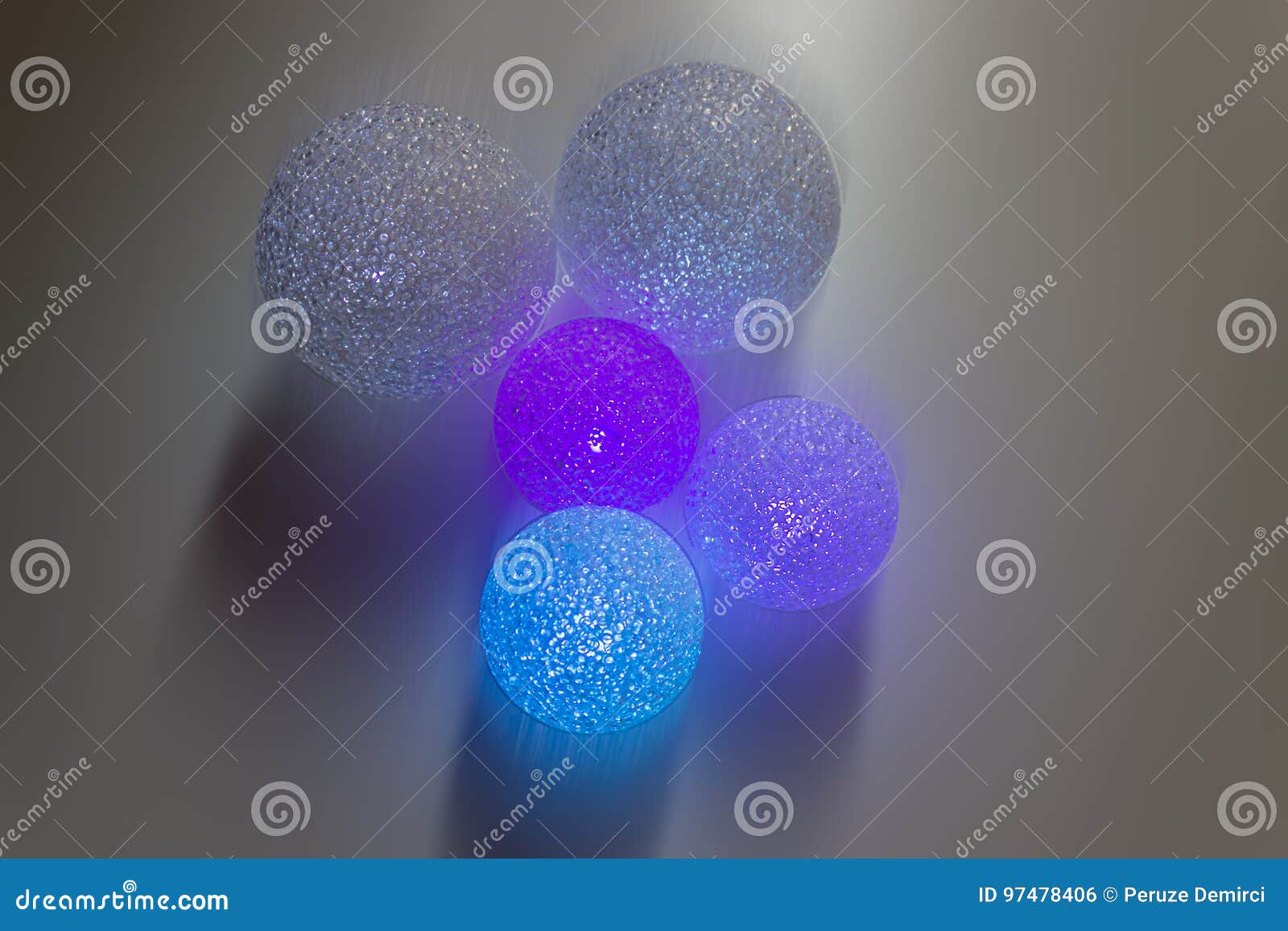 Abstract Colorful Balls Background. Multi Colored Luminous Balls on ...