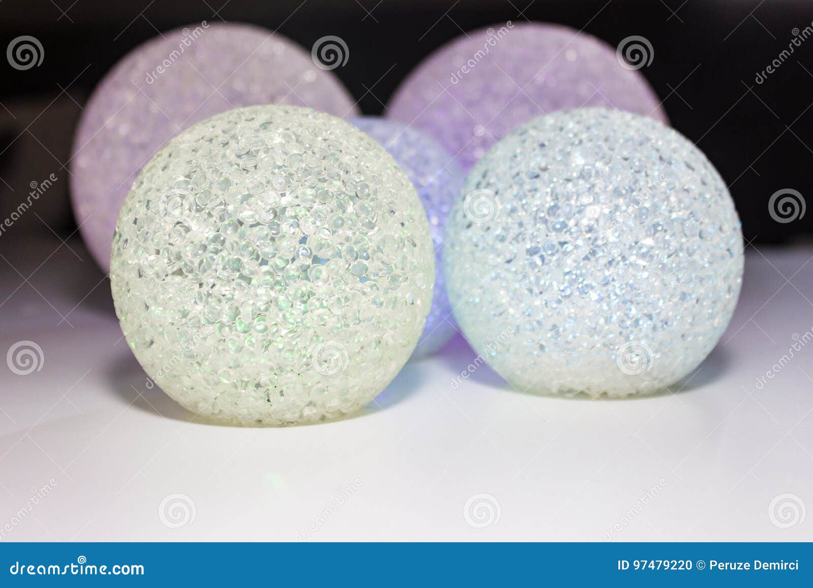 Abstract Colorful Balls Background. Multi Colored Luminous Balls on ...