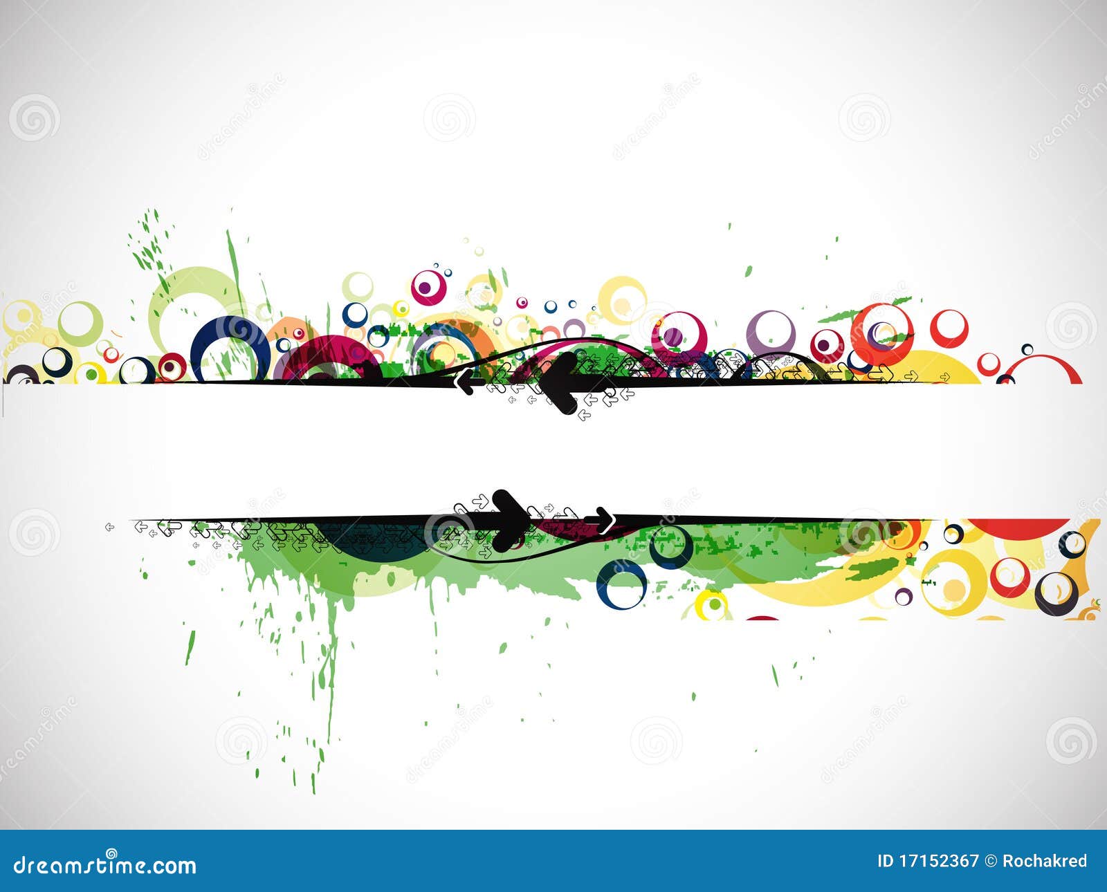 Abstract Colorful Banner Background Cartoon Vector | CartoonDealer.com ...