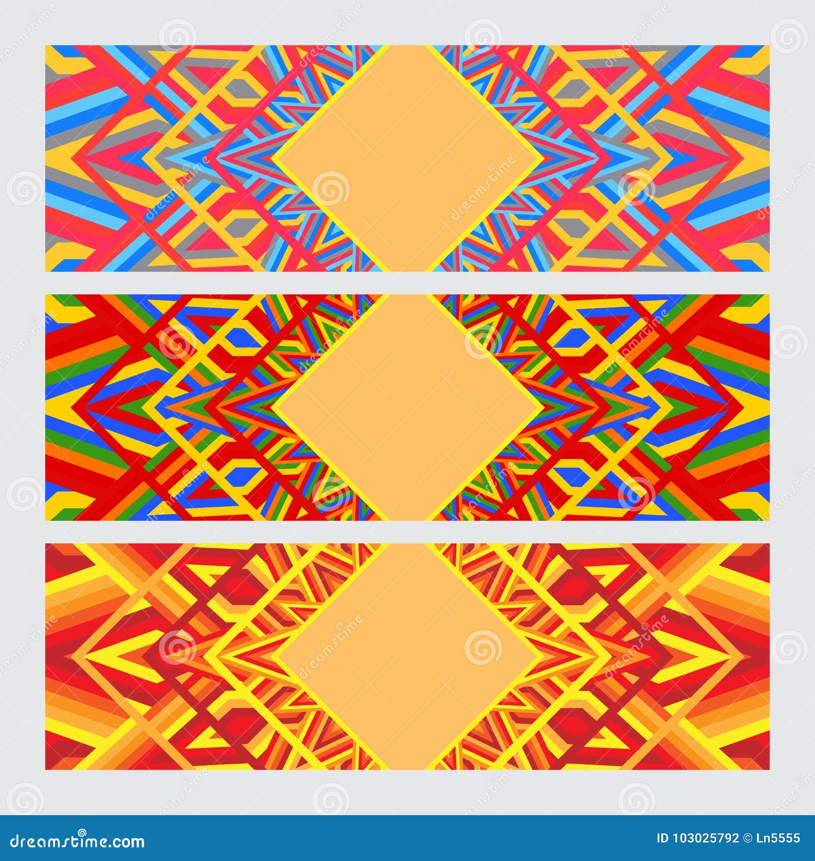 Abstract Colorful Banner Templates Stock Vector - Illustration of ...