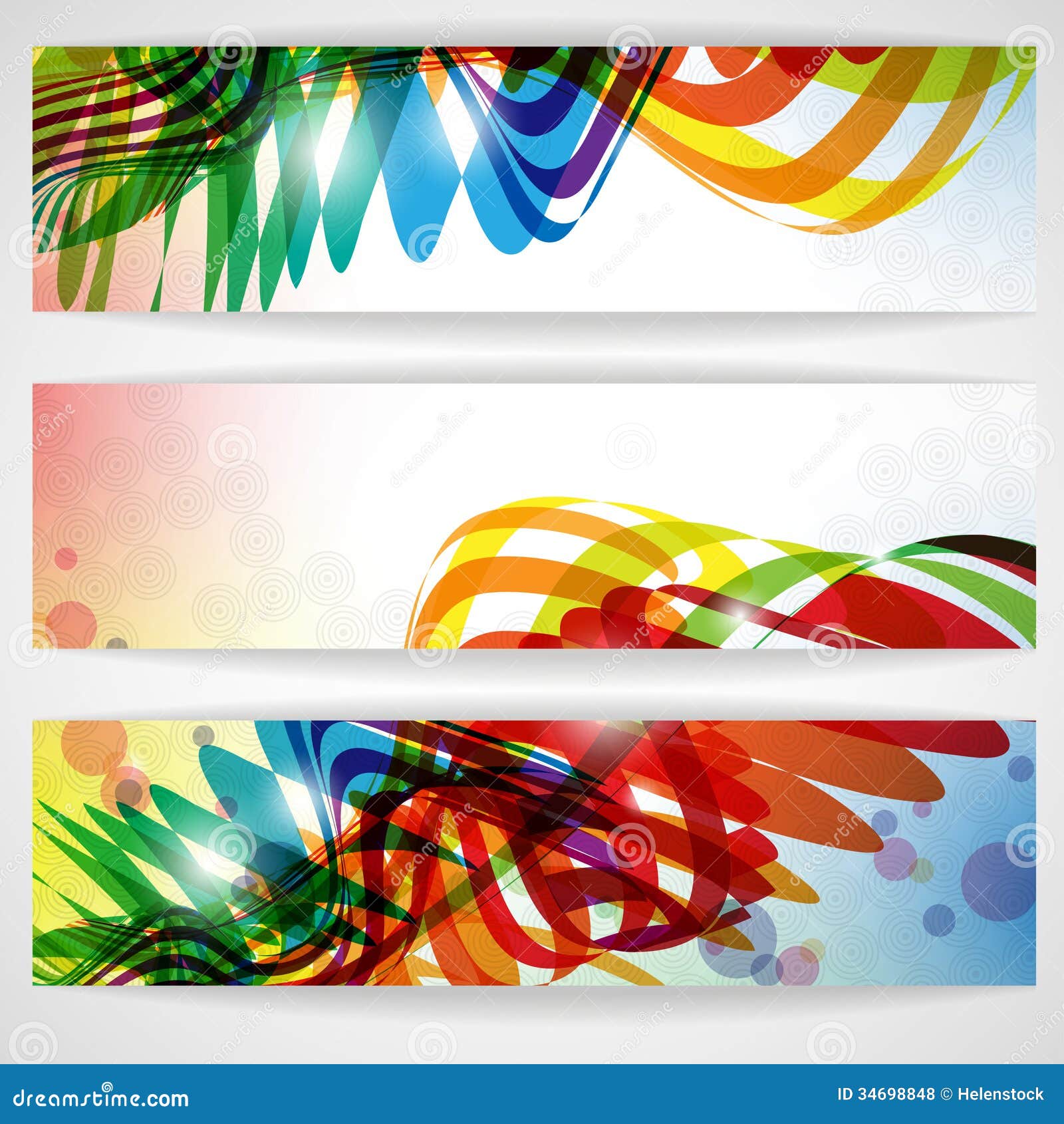 Abstract Colorful Banner. stock vector. Illustration of backdrop - 34698848