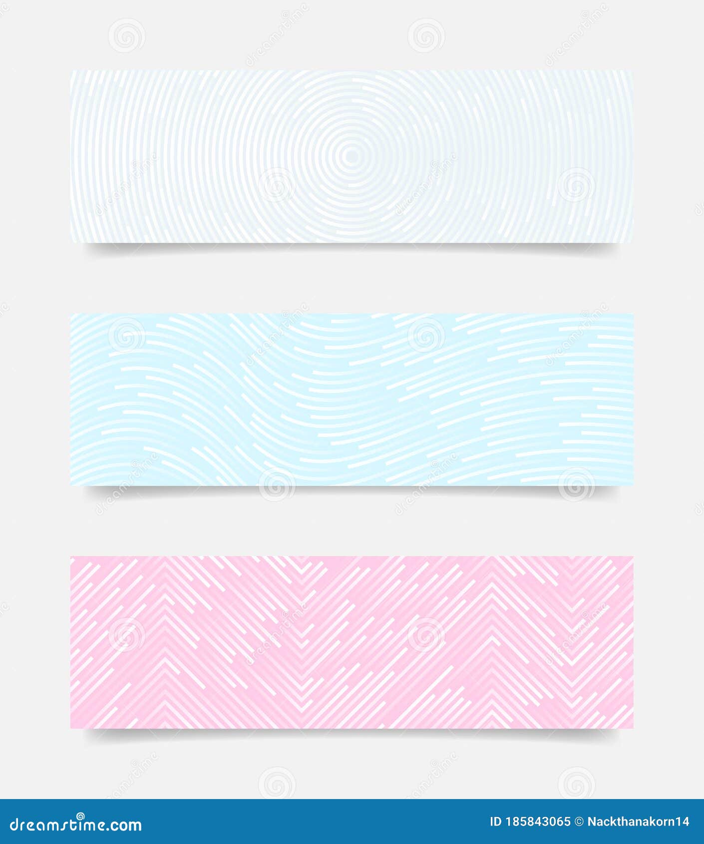 Colorful Dynamic Flow Lines Banners Template. Stock Vector ...