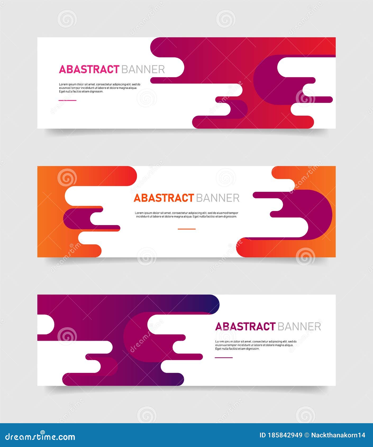 Abstract Colorful Banners Template. Stock Vector - Illustration of blue ...