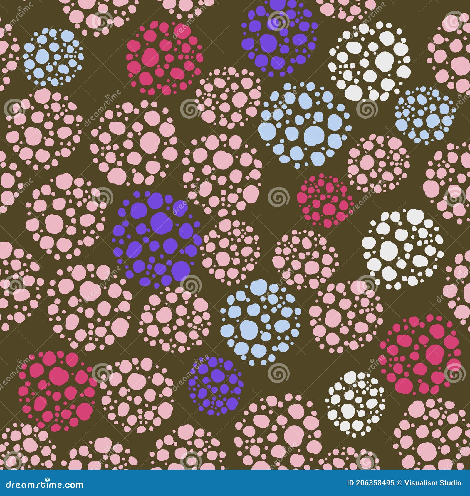 Abstract Colorful Big Circle Pattern with Geometric Minimalist Pattern ...