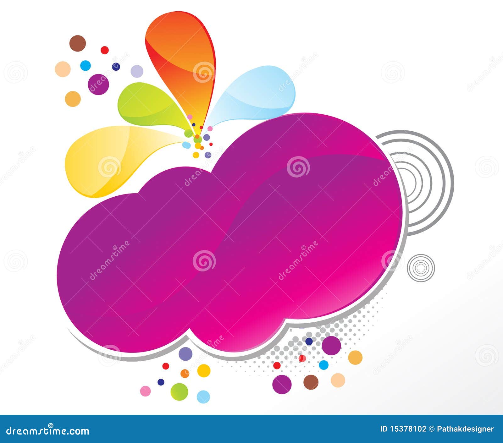 Abstract Colorful Blank Shape Stock Vector - Illustration of decorative ...