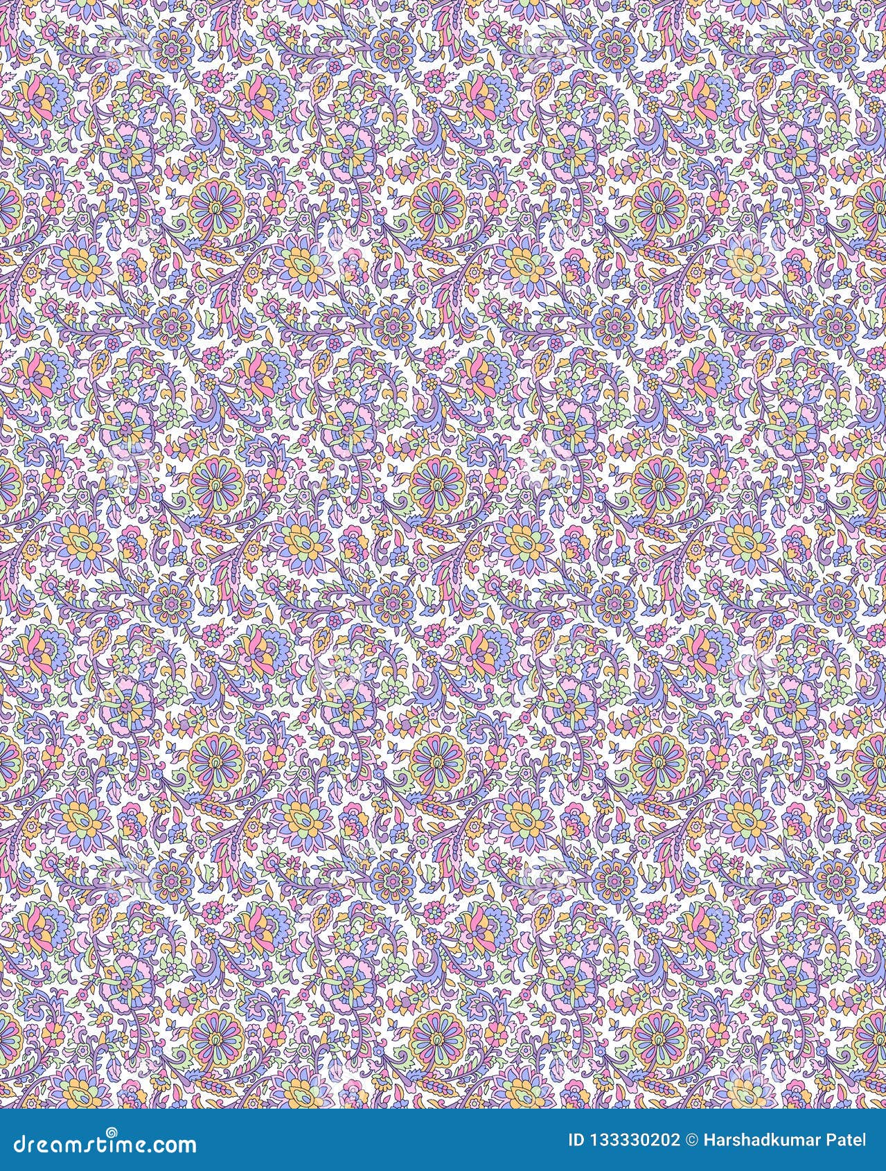 Abstract Colorful Block Print Pattern Stock Photo - Image of border ...