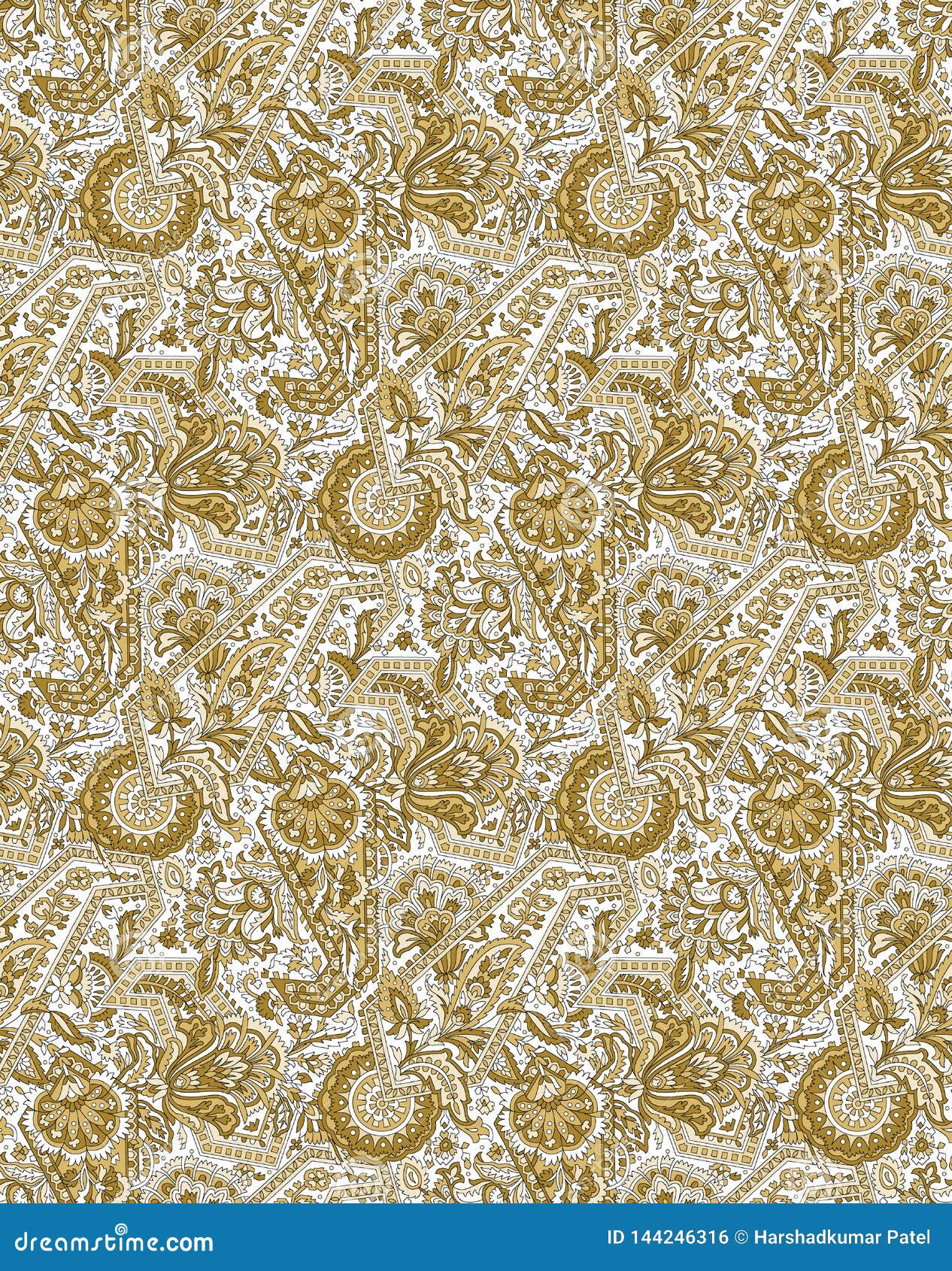 Abstract Colorful Block Print Pattern Stock Illustration - Illustration ...