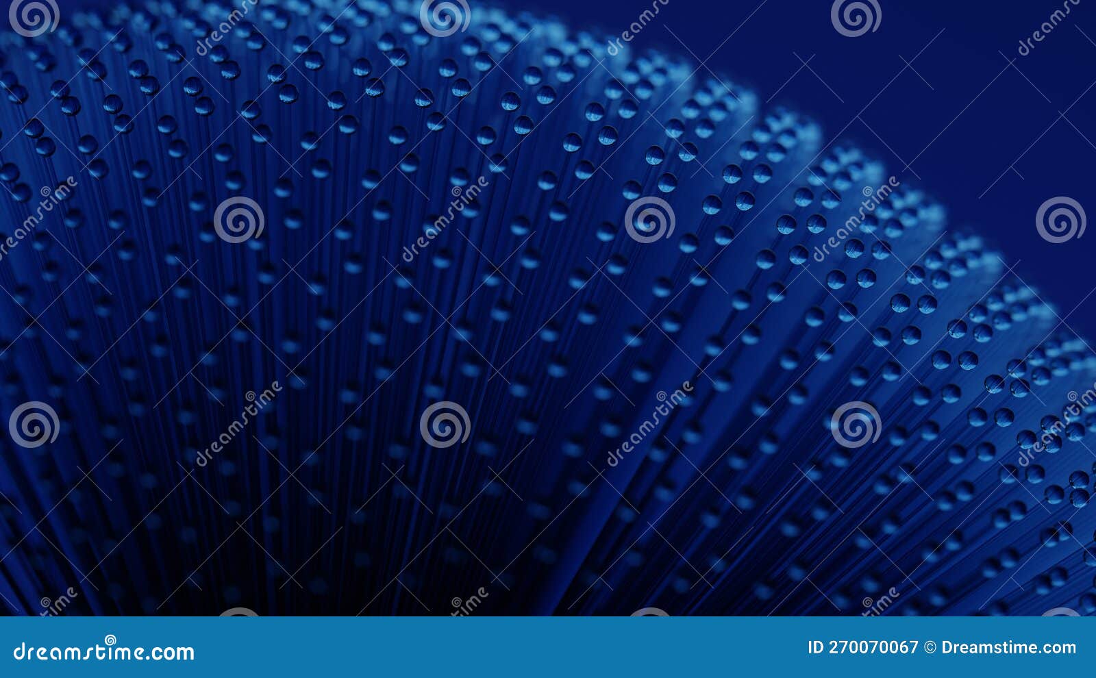 Abstract Colorful Blue 3D Illustration of Glass Sphere Distributed in a ... Abstract Colorful Blue 3D Illustration of Glass Sphere Distributed in a ...