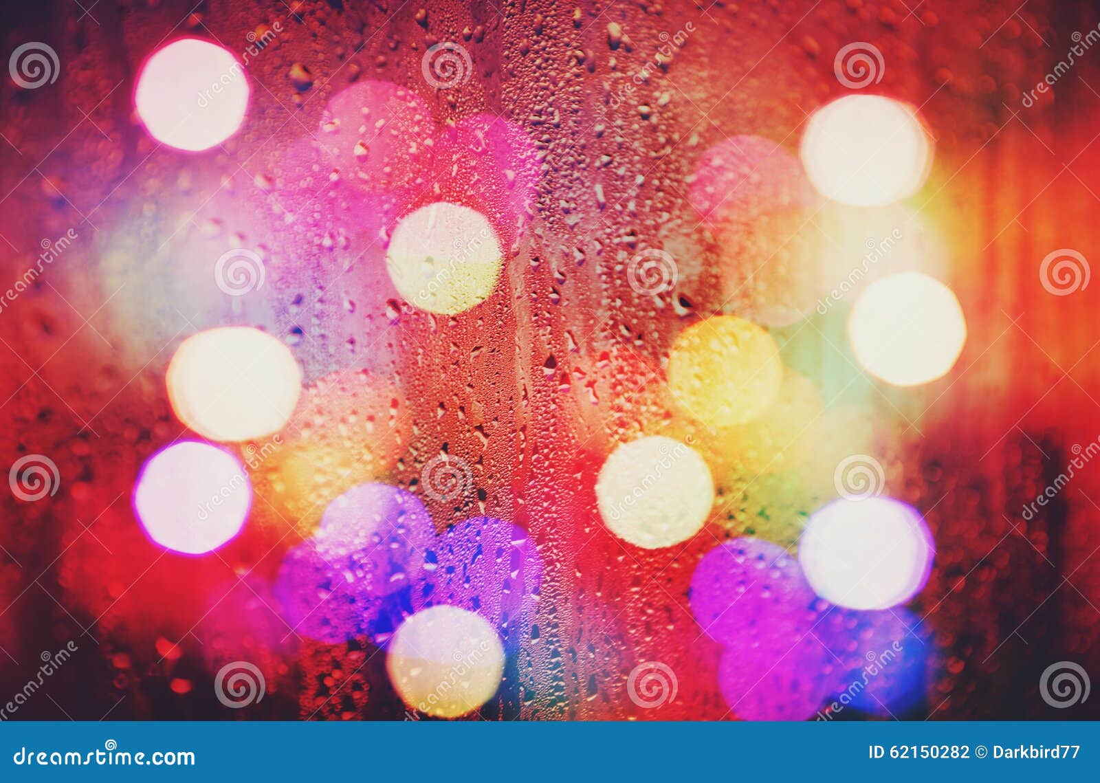 Abstract Colorful Blurred Background. Drops of Rain on Glass Stock ...