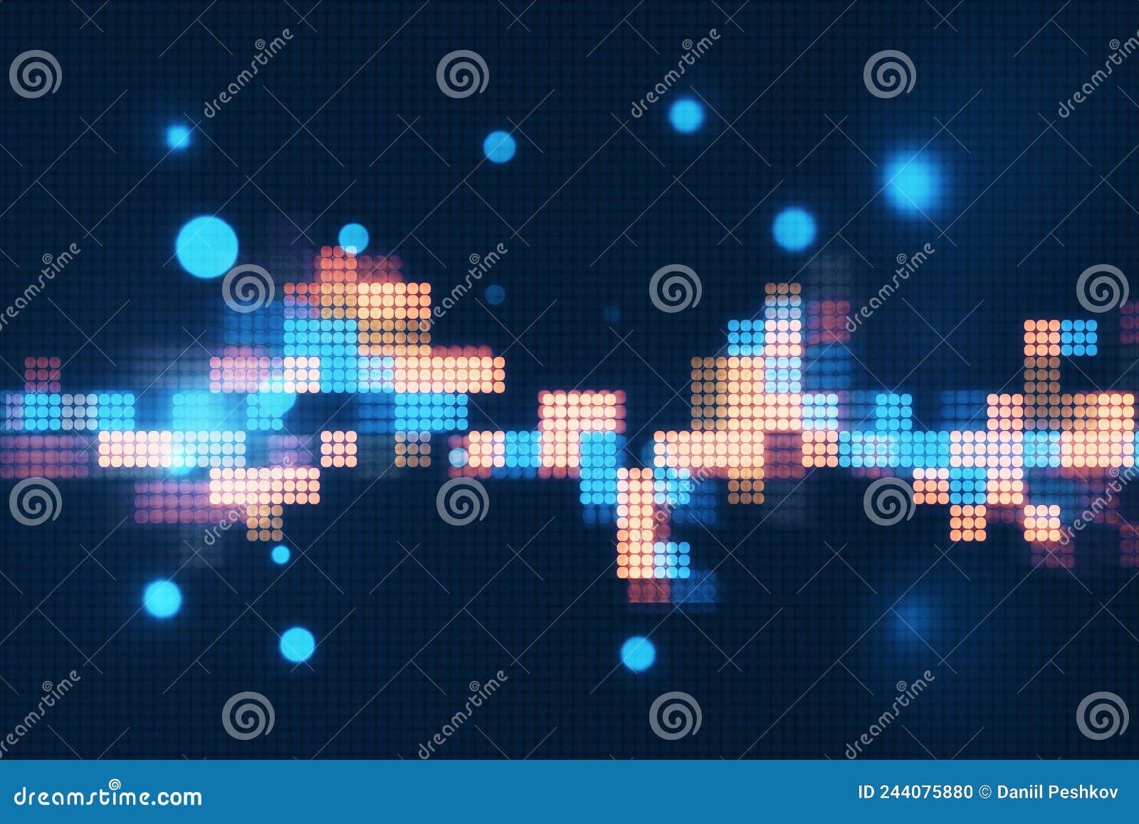 Abstract Colorful Blurry Pixel Blocks Backdrop. Bg and Technology ...