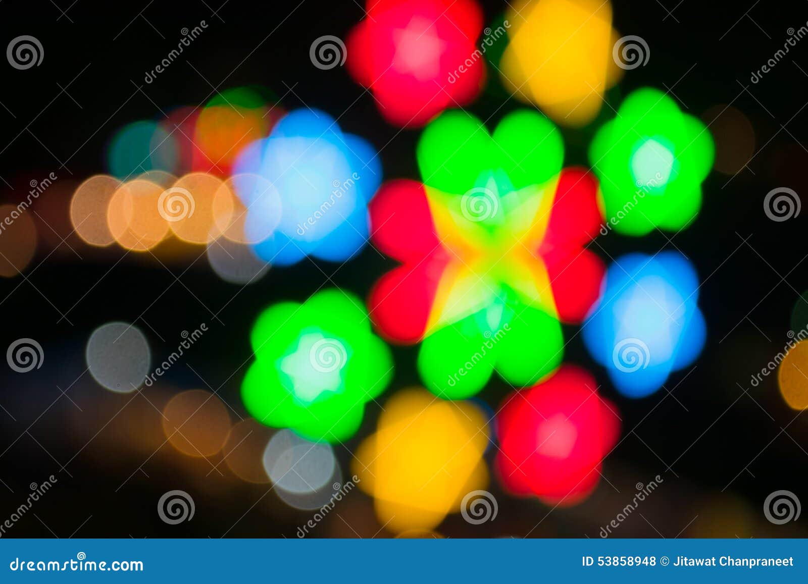 Abstract Colorful Bokeh Background Form Light Stock Photo - Image of ...
