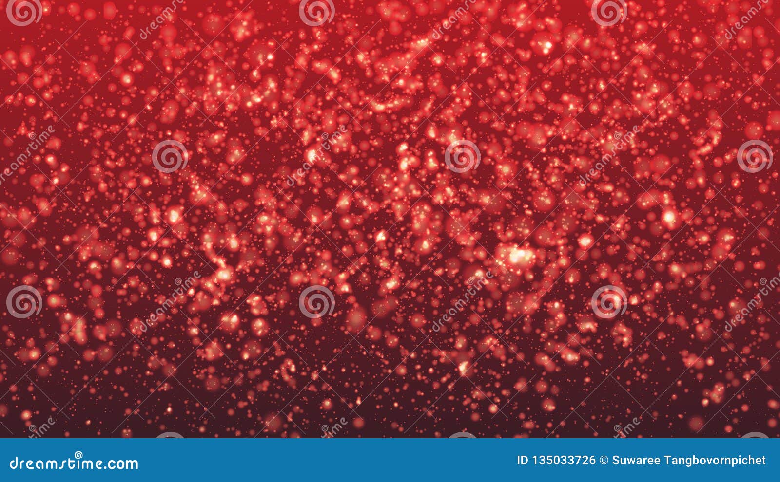 Abstract Colorful Bokeh and Glowing Spakling Shining Particles in ...