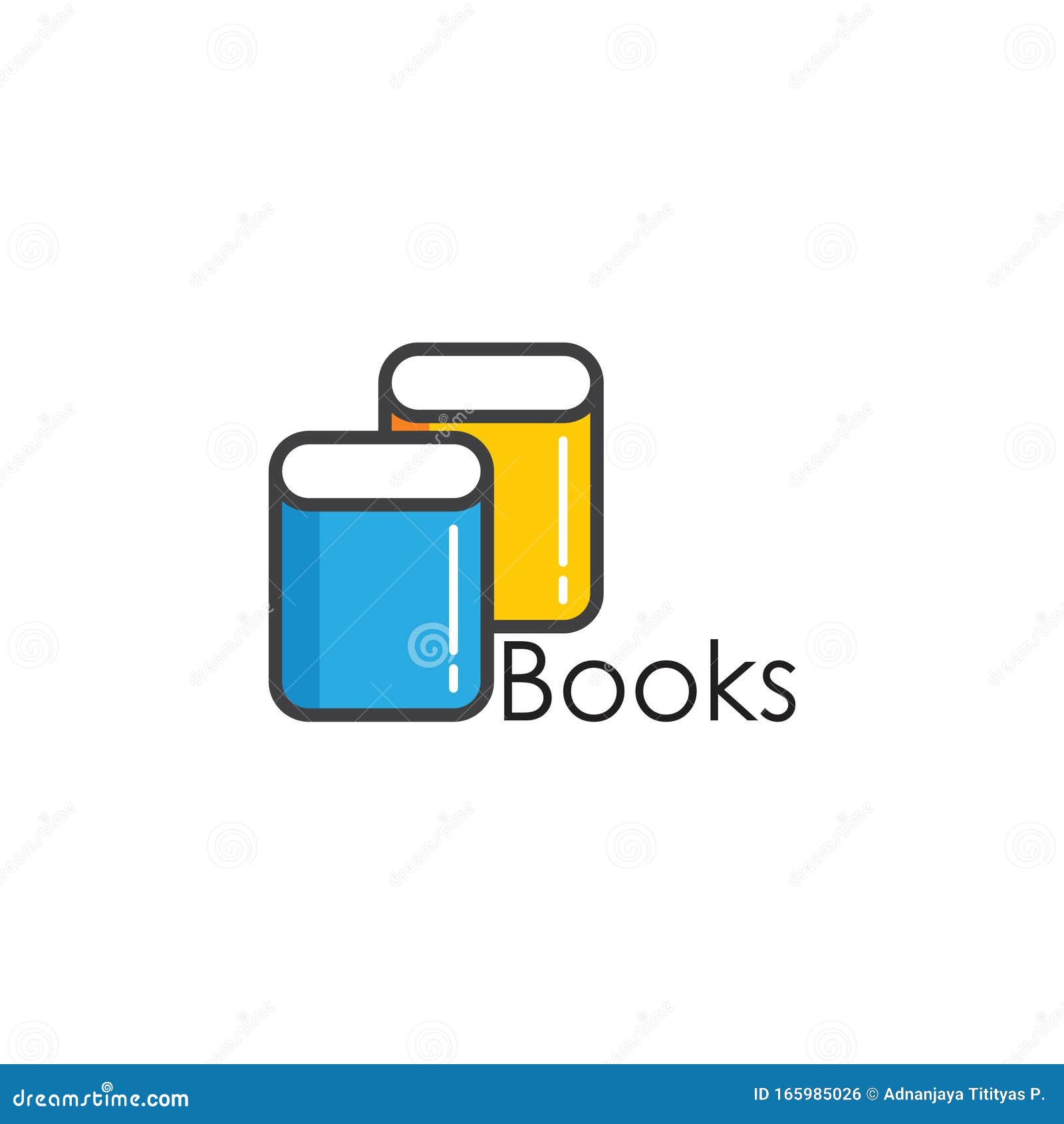 Abstract Colorful Books Logo Vector Stock Vector - Illustration of ...