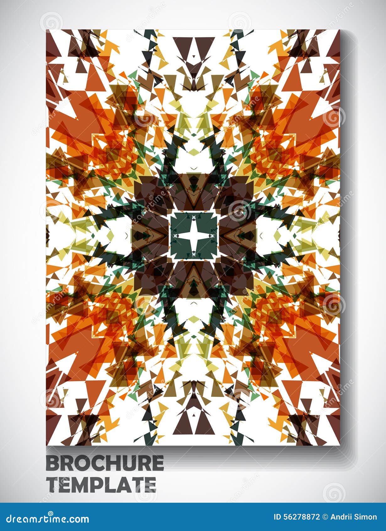 Abstract Colorful Brochure Template Stock Vector - Illustration of ...