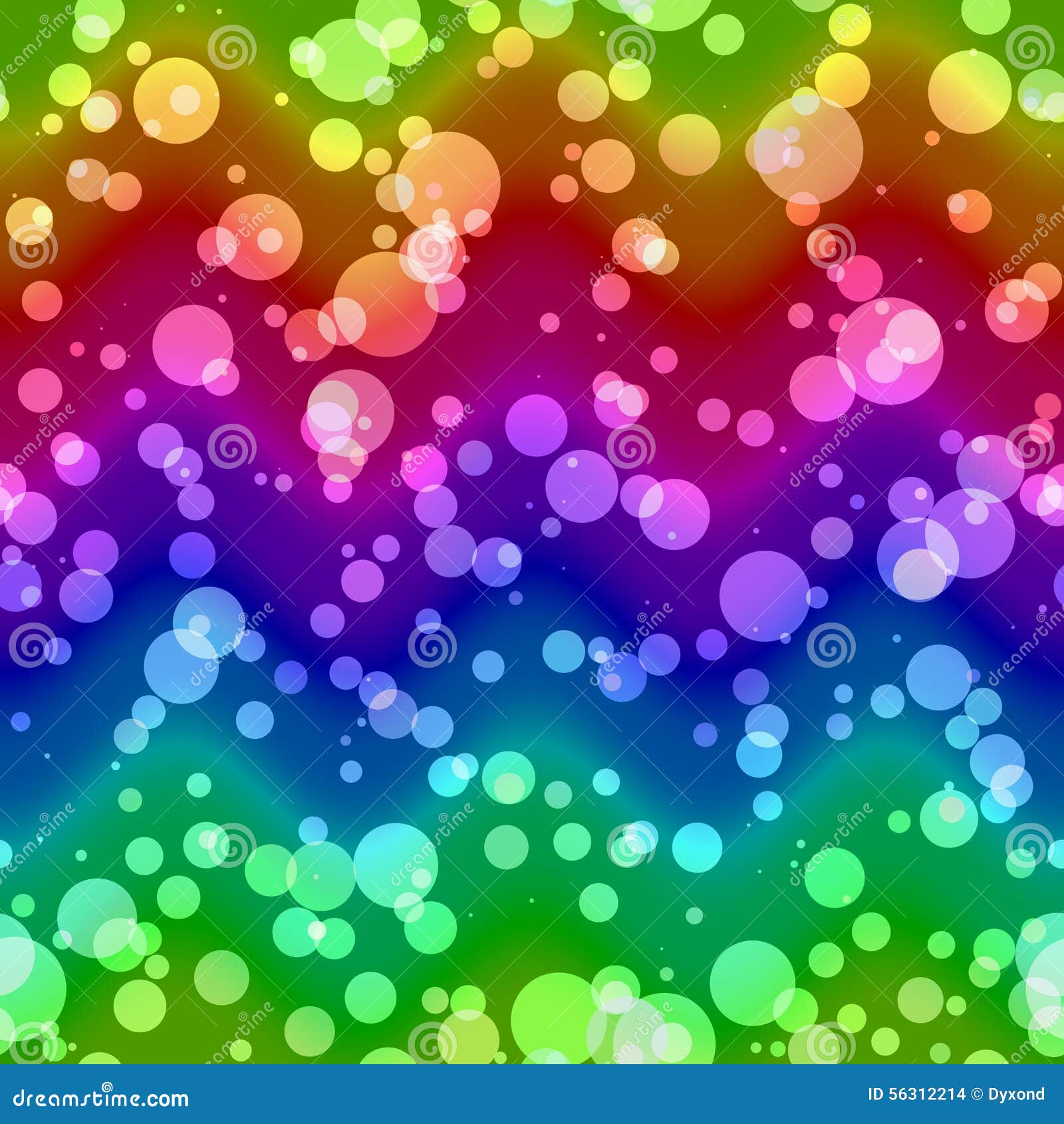 Abstract Colorful Bubble Pattern. Seamless Illustration. Stock ...