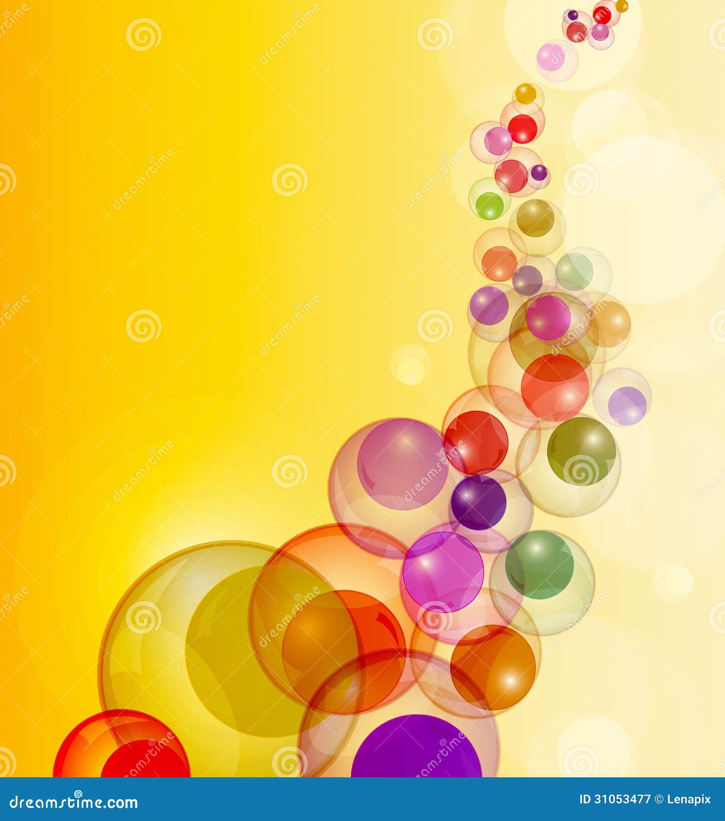 Abstract Colorful Bubbles Stream Stock Vector - Illustration of modern ...